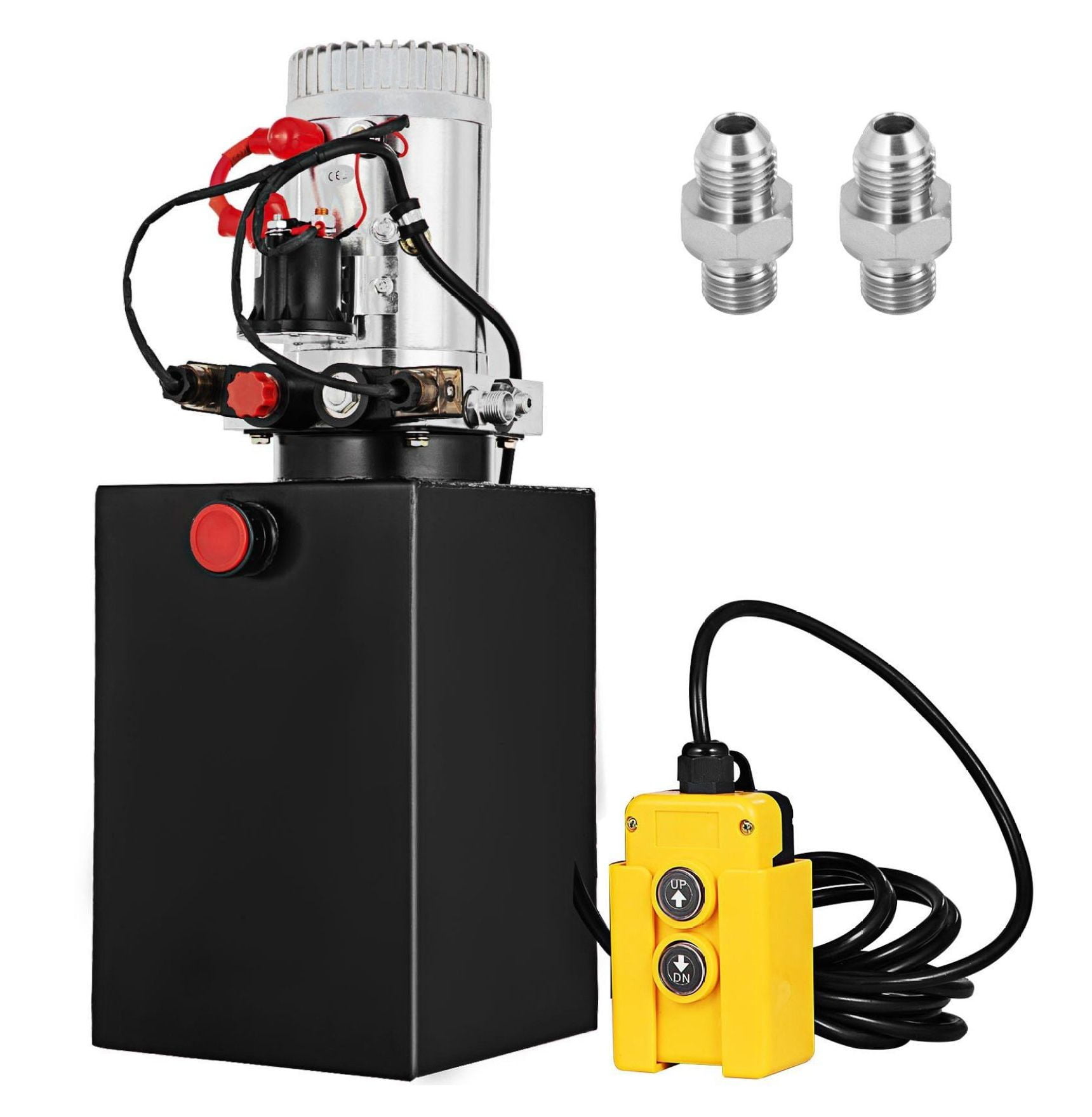 12V Hydraulic Pump Double Acting 3200PSI Power Unit for Dump Trailer ...