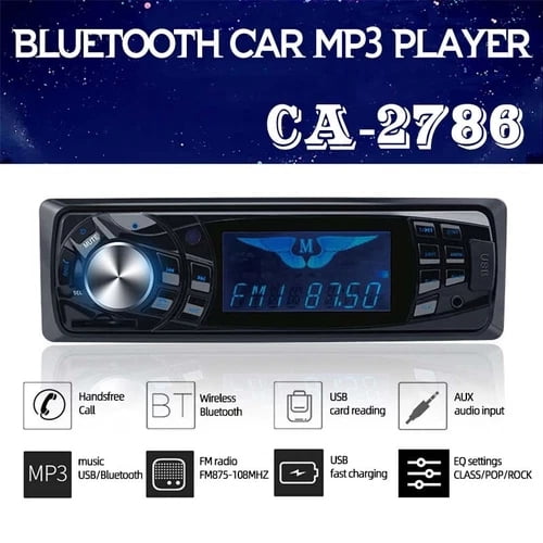 12V In-dash Car Radio Single 1 Din Bluetooth Car Stereo MP3 Player In ...