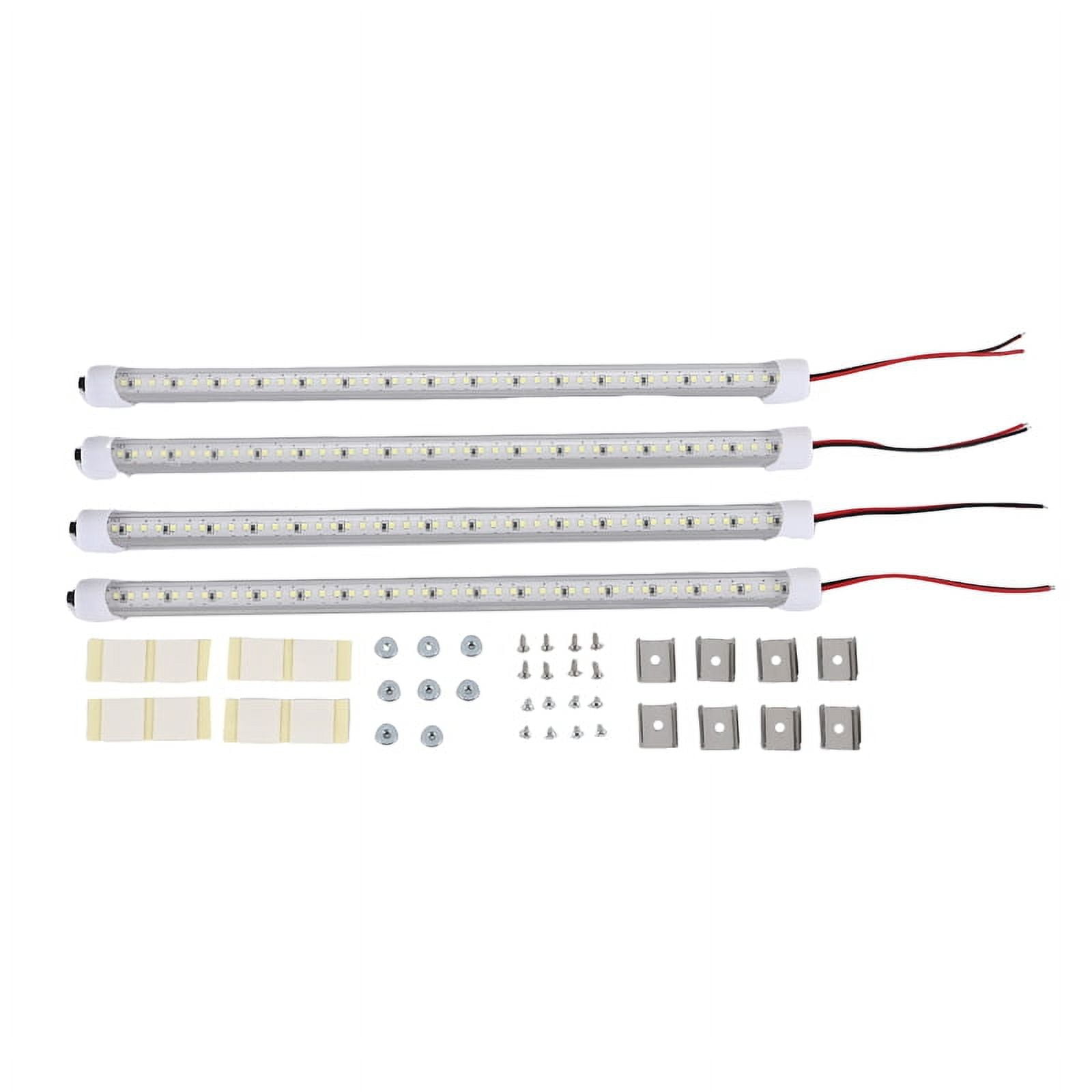 12V Interior LED Light Bar 48 LEDs Strip Lights with Switch and Magnets ...