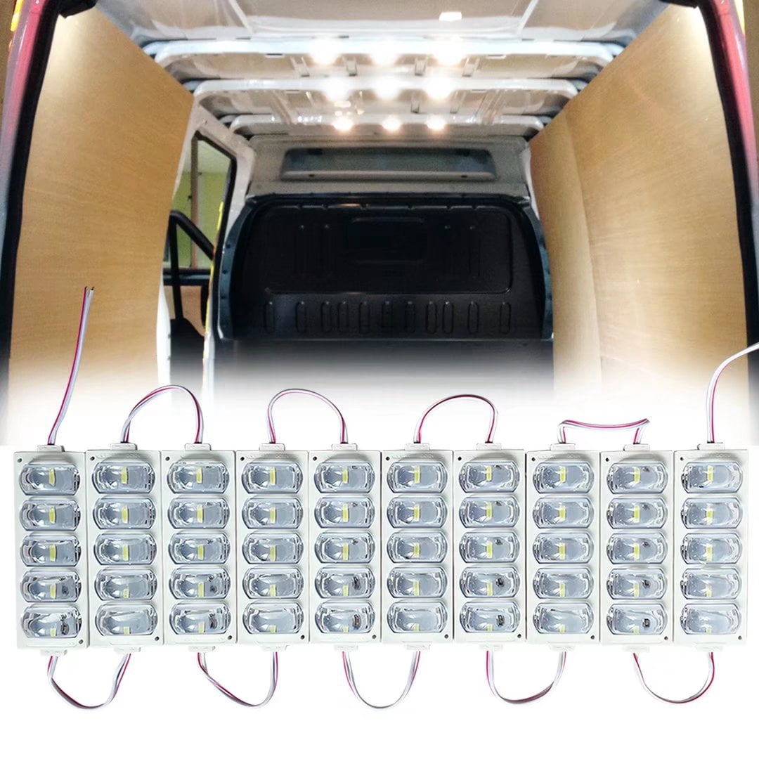 12V Interior LED Van Lights, Ampper 50 Pods Interior Van LED Light for ...