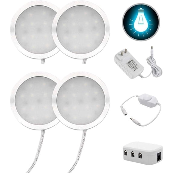 12V Interior White LED Spot Roof Light 6500K For T4 T5 Camper Van ...