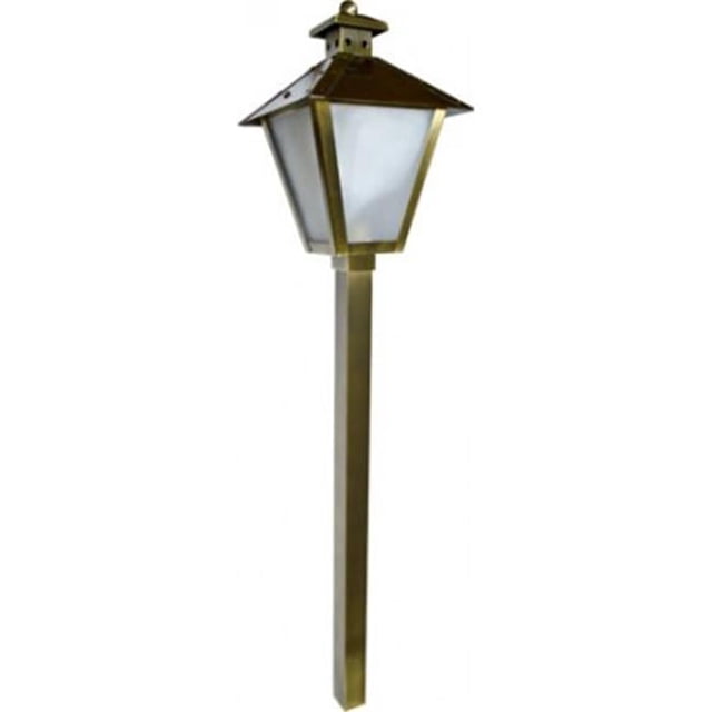 12V JC Post Lantern Path Light - Antique Brass - Walmart Business Supplies