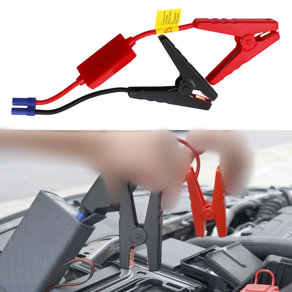 12V Jumper Cable Connector Car Jump Starter Alligator Clamp Booster ...