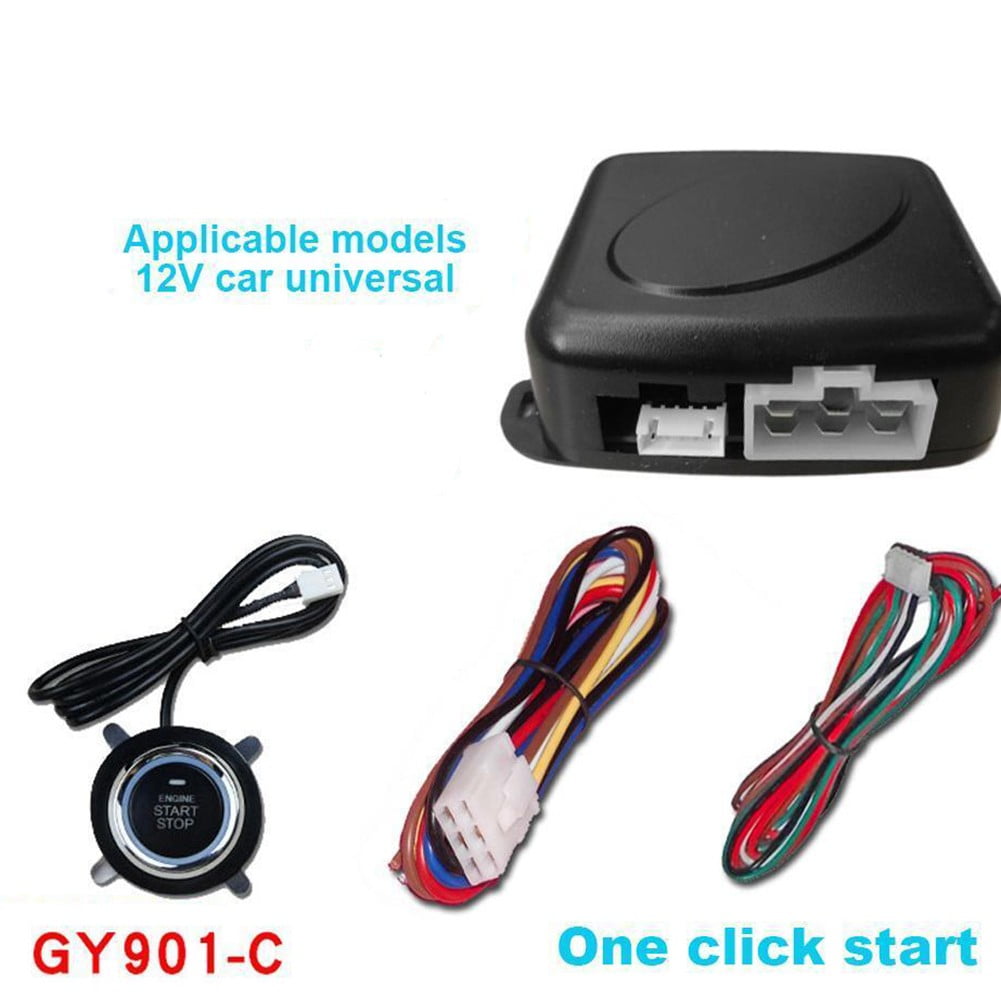12V Keyless Start Remote Control -Button Start Car Accessories ...