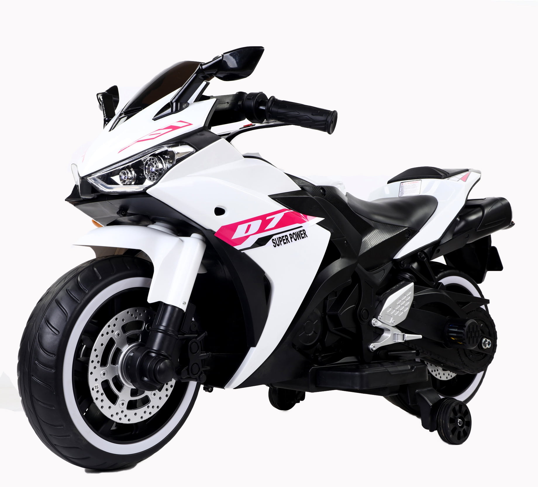 12V Kids Electric Motorcycle, Battery-Powered Electric Ride-On Motor ...