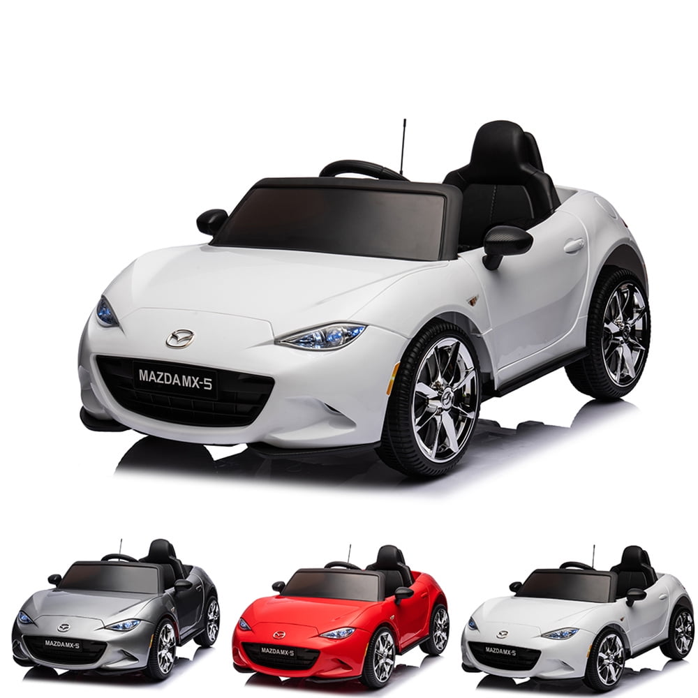 12V Kids Electric Ride on Car, Licensed MAZDA MX-5 RF Ride on Toy W ...
