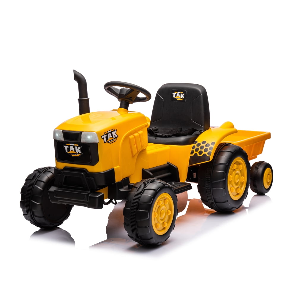 12V Kids Electric Ride on Tractor with Remote Control, Battery Powered ...