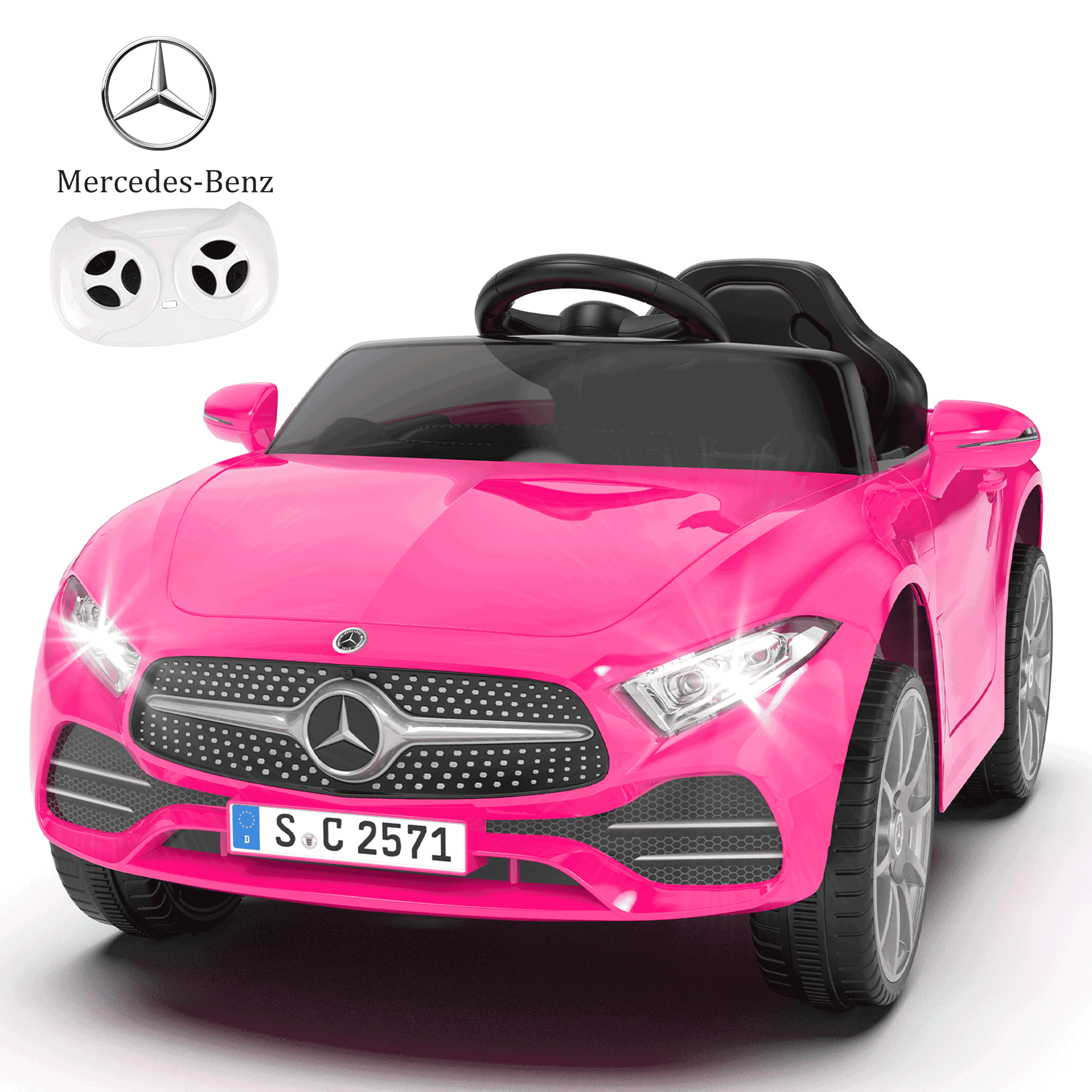 Xuanlur 12V Licensed Mercedes-Benz Ride on Toy for Kids - Walmart.com
