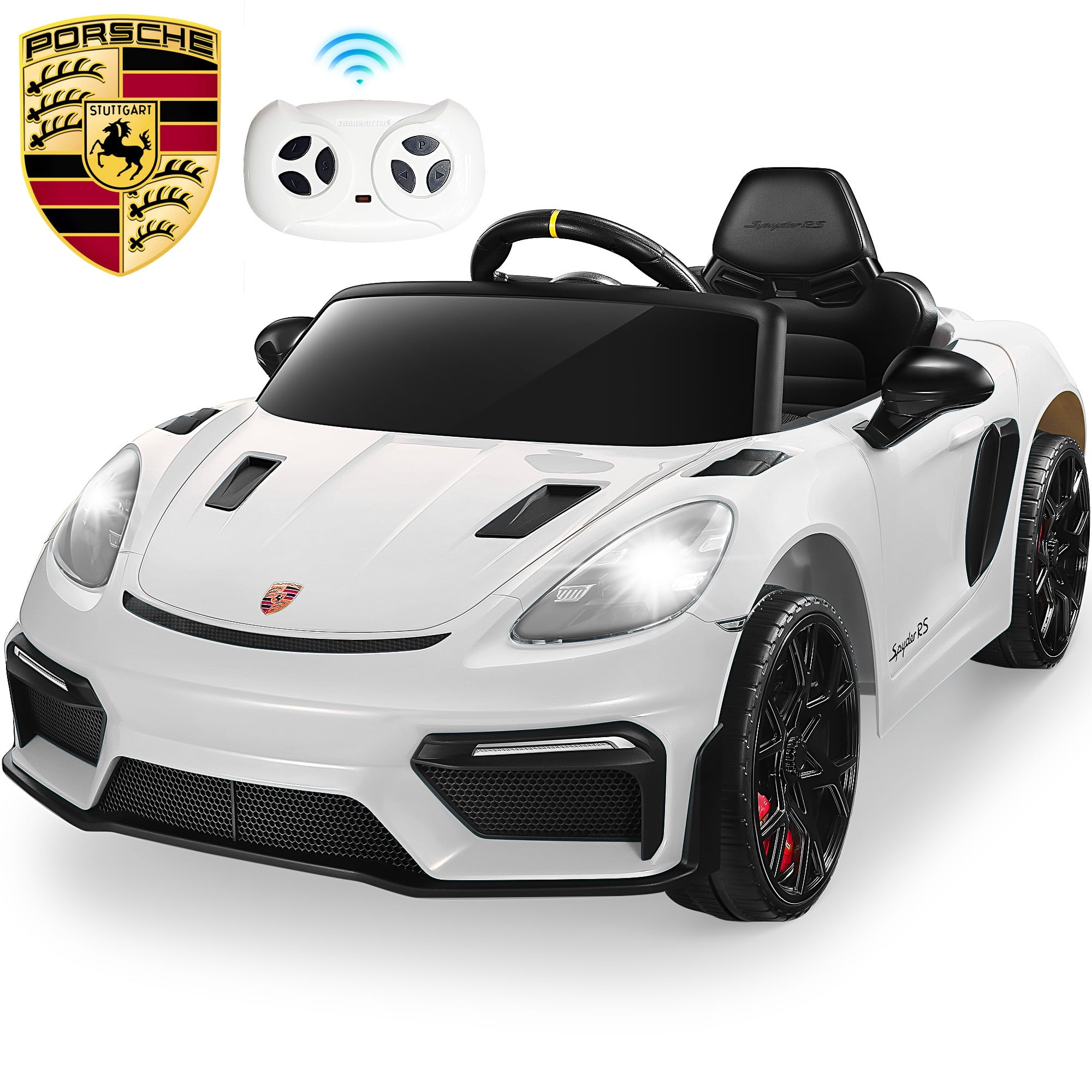 Porsche Ride on Car Toys, 12V Porsche 718 Powered Ride on Sport Car ...