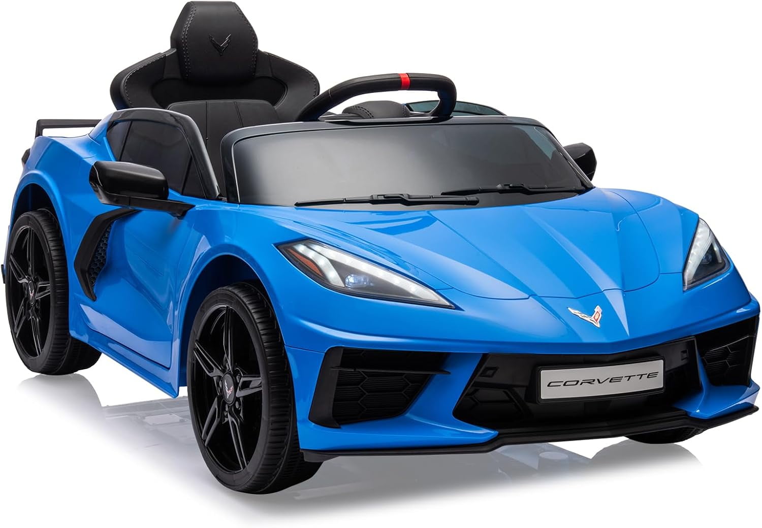 12V Kids Ride on Car Licensed Corvette Battery Powered Car Toddles ...