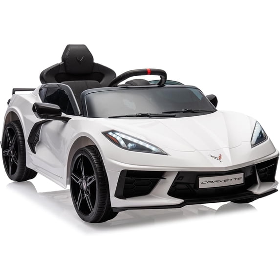 12V Kids Ride on Car Licensed Corvette Battery Powered Car Toddles ...