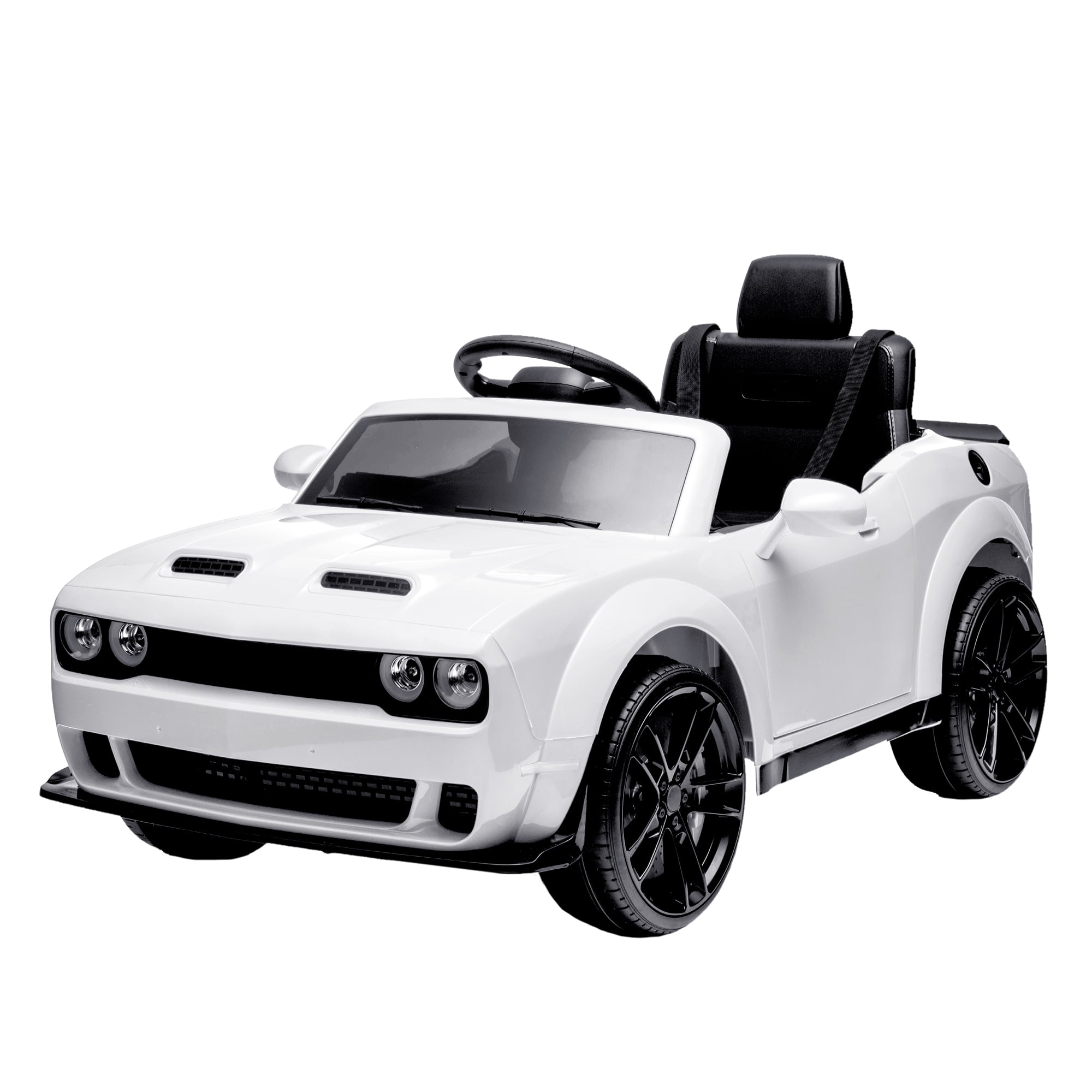 12V Kids Ride on Car, Licensed Dodge Electric Car for Kids with Dual ...