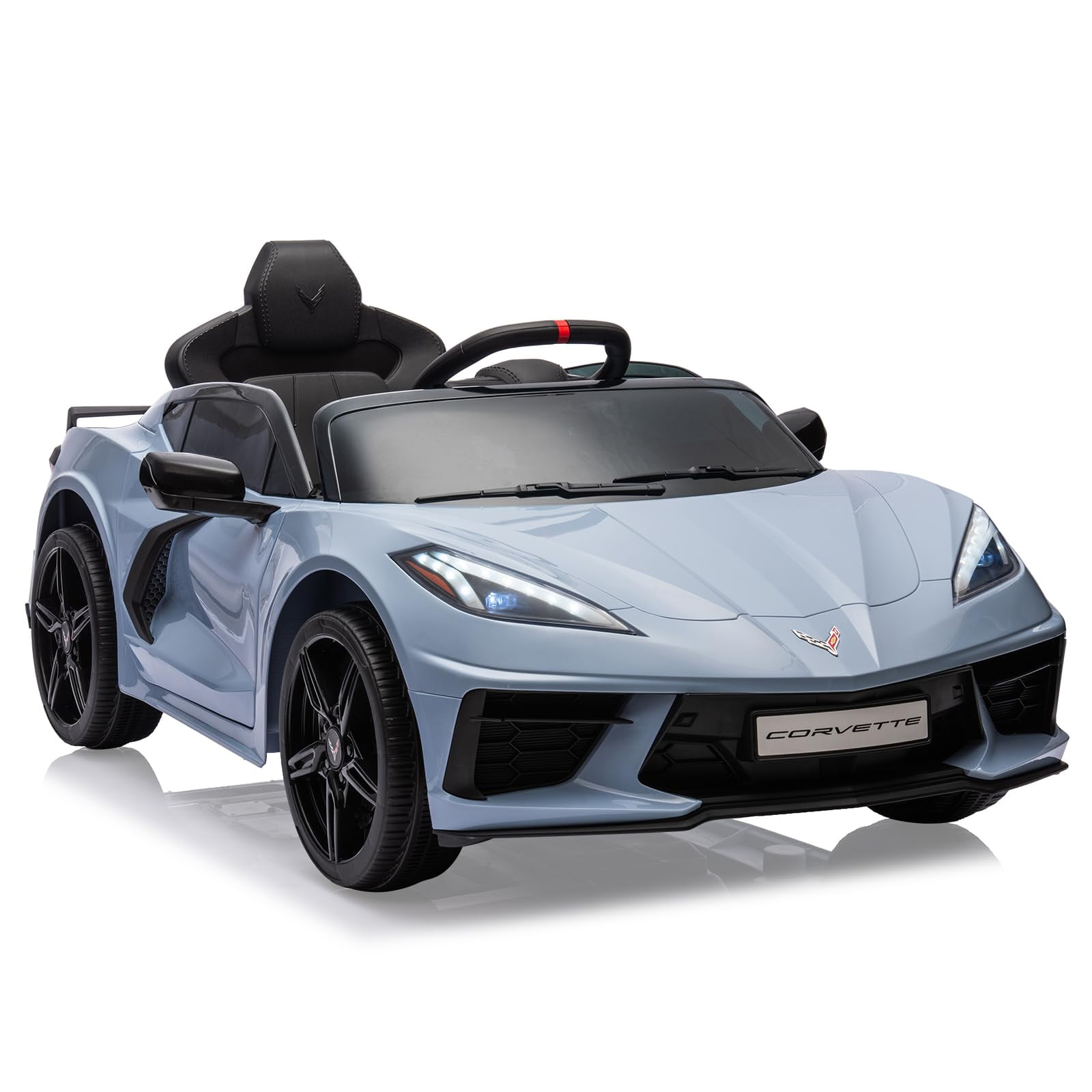 12V Kids Ride on Car LicensedCorv-etteBattery Powered Car Toddles ...