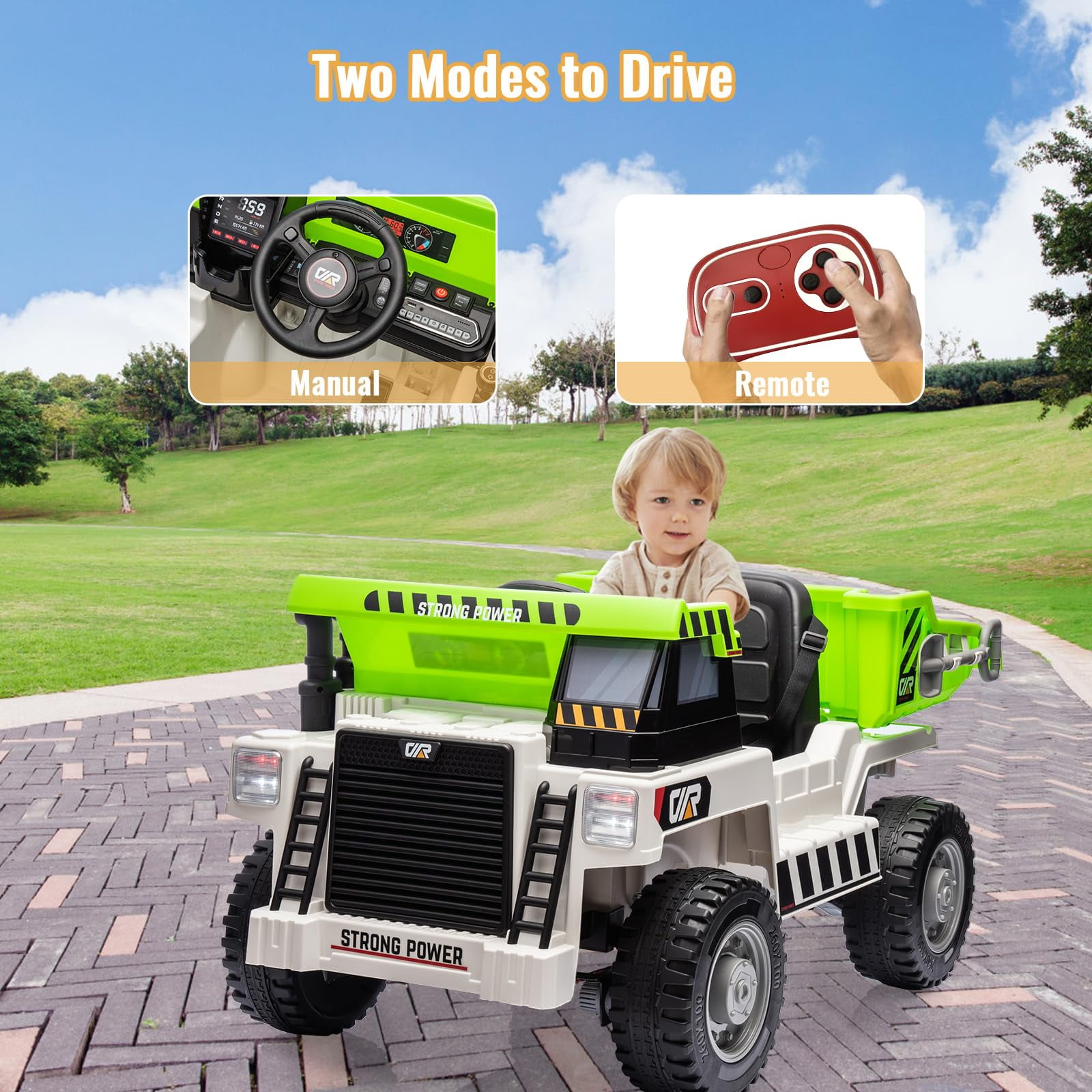 12V for Kids Ride On Car, Ride On Dump Truck, 4 Wheeler Toy, Electric ...
