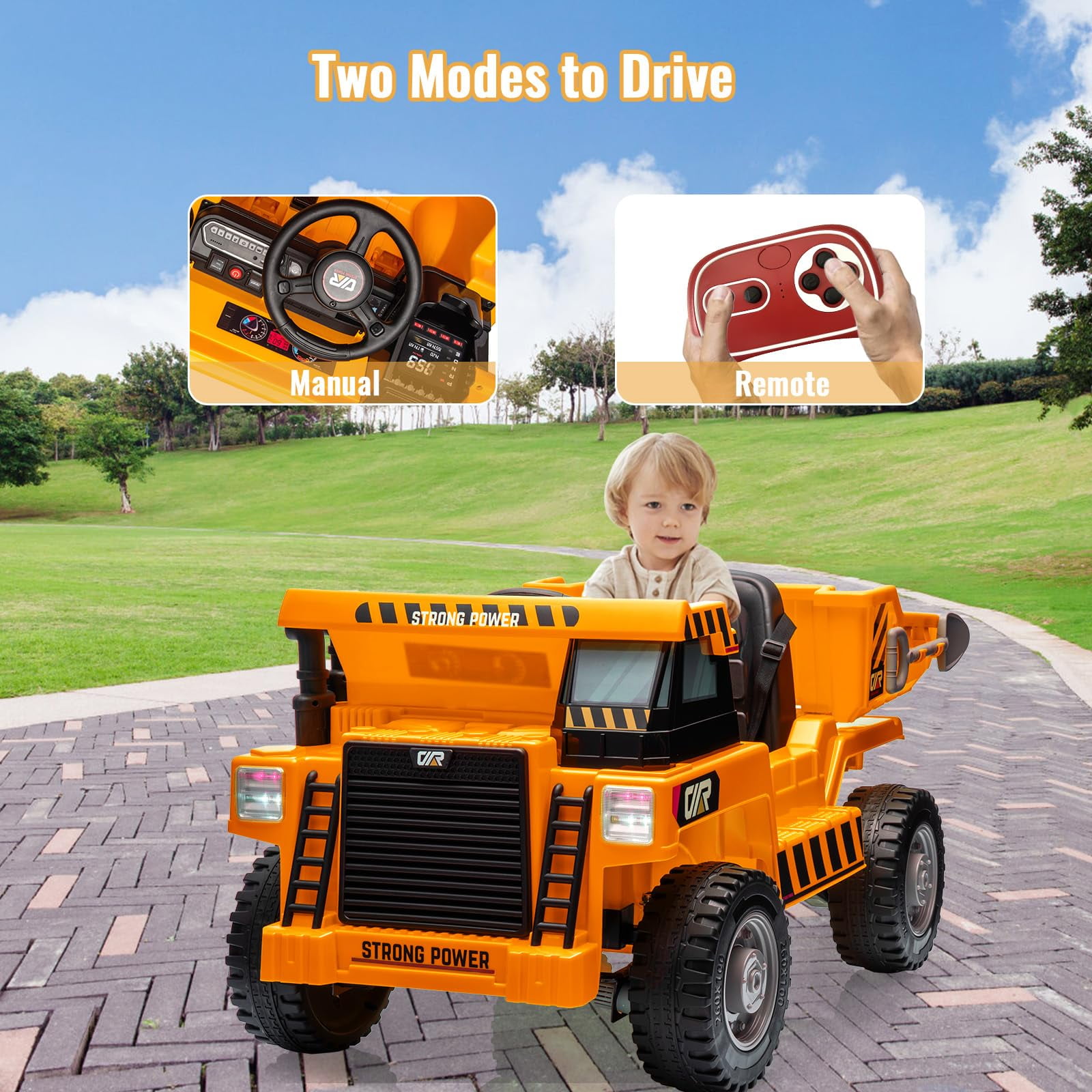 12V for Kids Ride On Car, Ride On Dump Truck, 4 Wheeler Toy, Electric ...