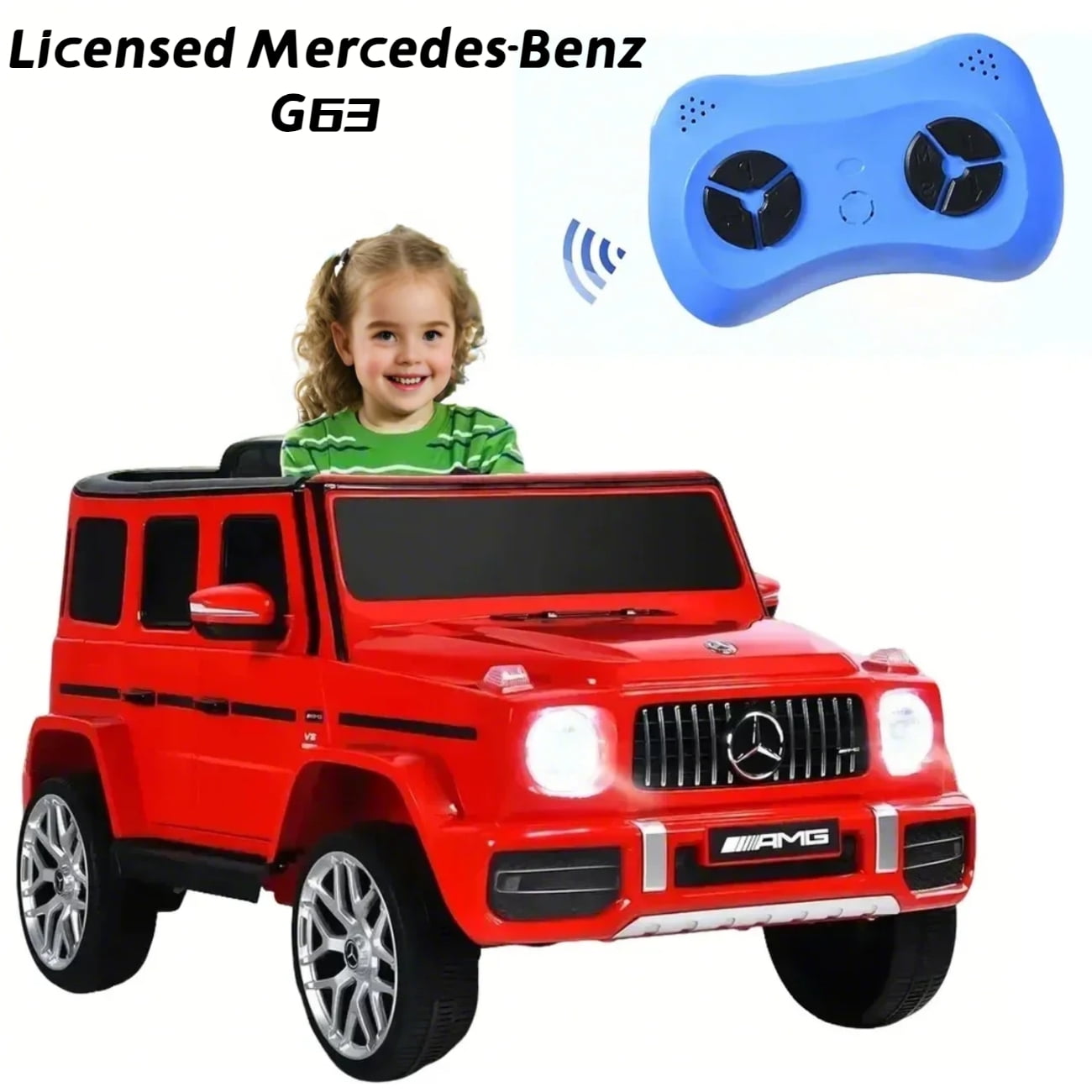 12V Kids Ride On Car w/Remote Control, Licensed Mercedes-Benz G63 ...