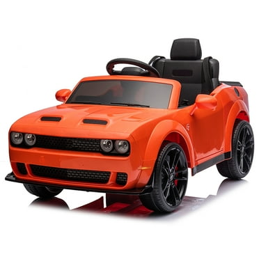 Kids Electric Car, Dodge Challenger Ride on Car, 12V7Ah Battery Powered ...
