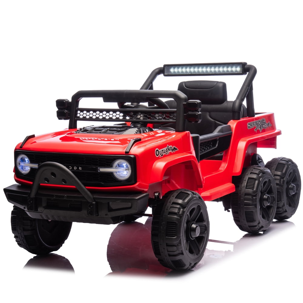 12V Kids Ride On 6-Wheel electric truck car W/Parents Control ,Six ...