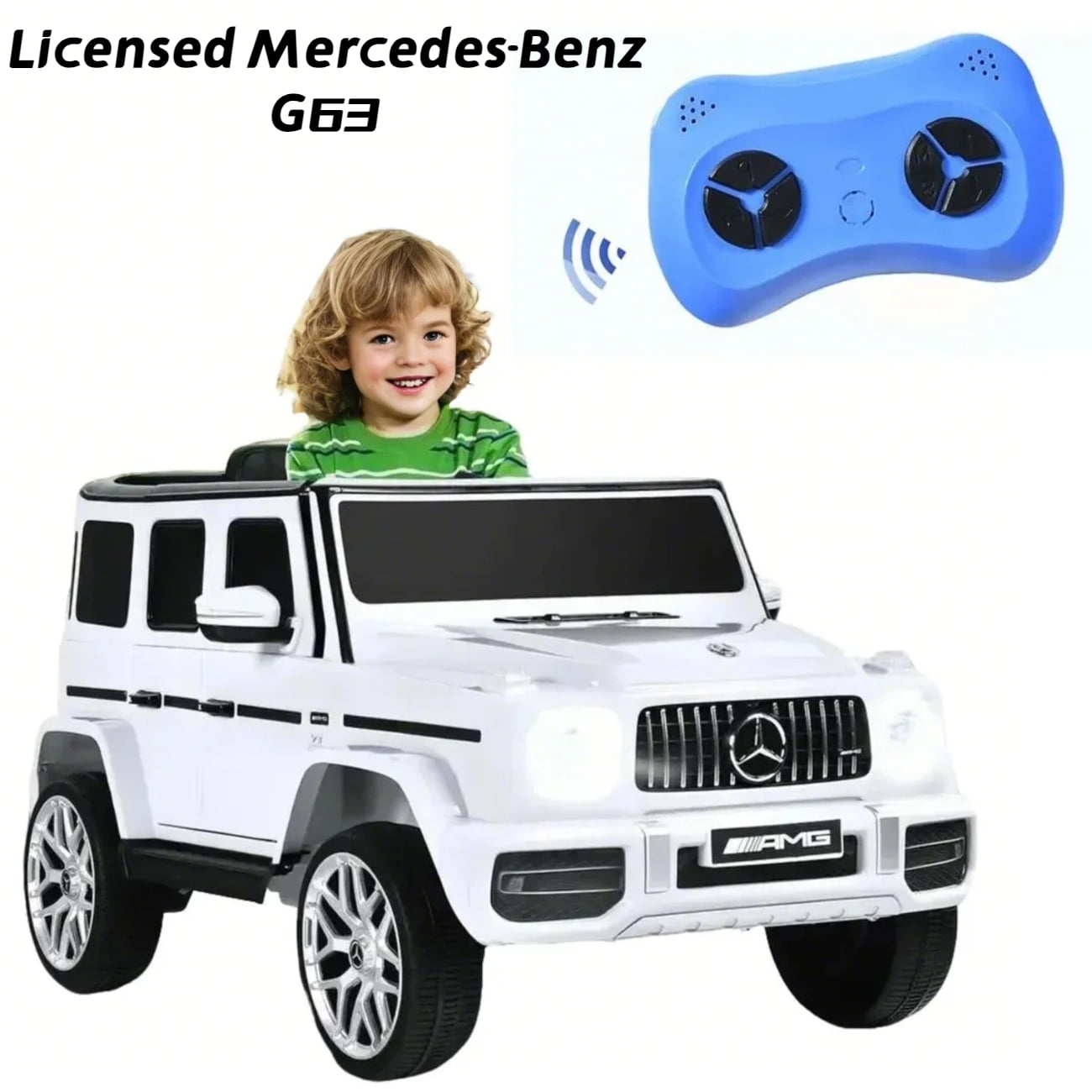 12V Kids Ride On Car w/Remote Control, Licensed Mercedes-Benz G63 ...