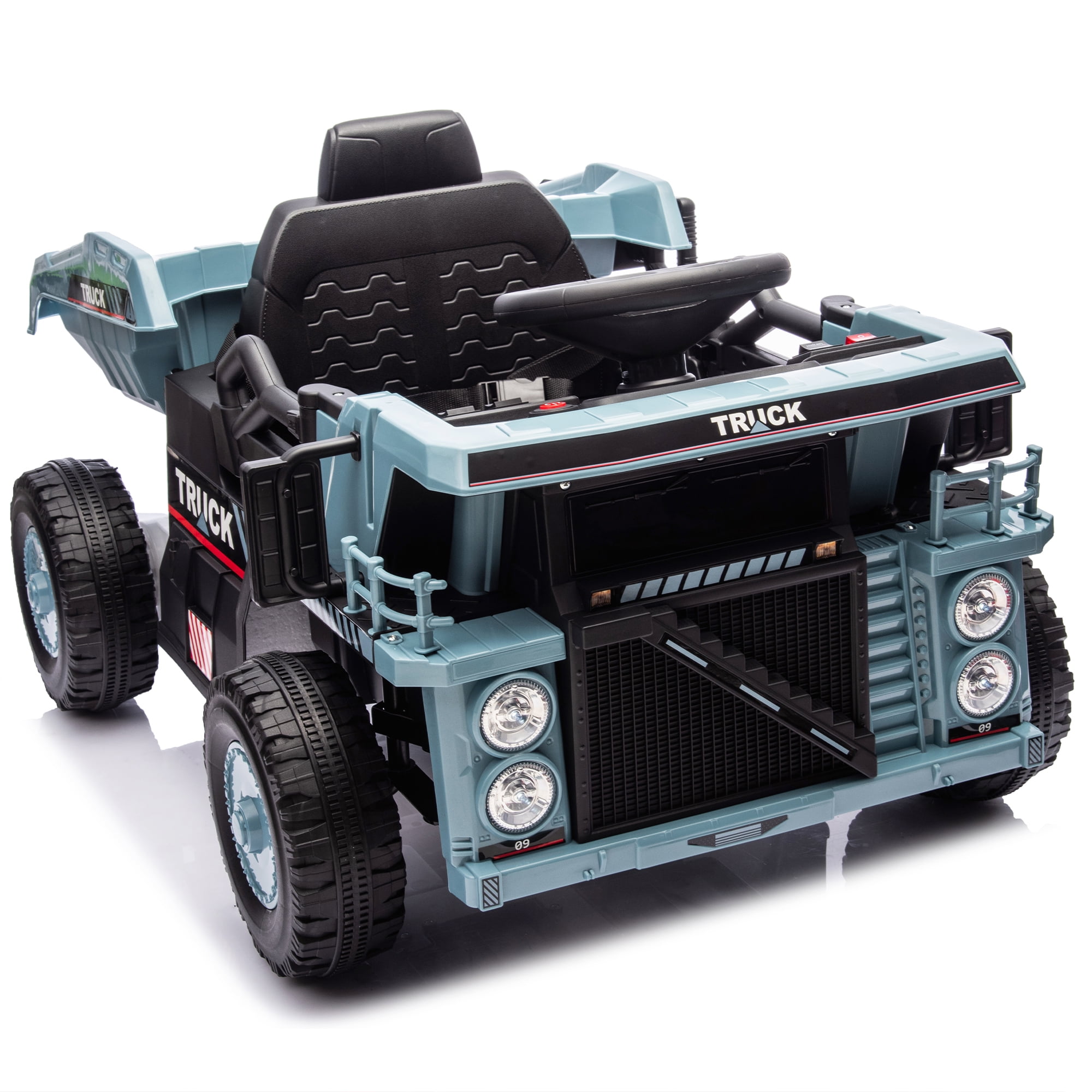 12V Kids Ride On Dump Truck W/Parents Control,2wd,Rear-wheel suspension ...