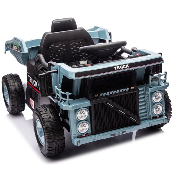 12V Kids Ride On Dump Truck W/Parents Control,2wd,Rear-wheel suspension ...