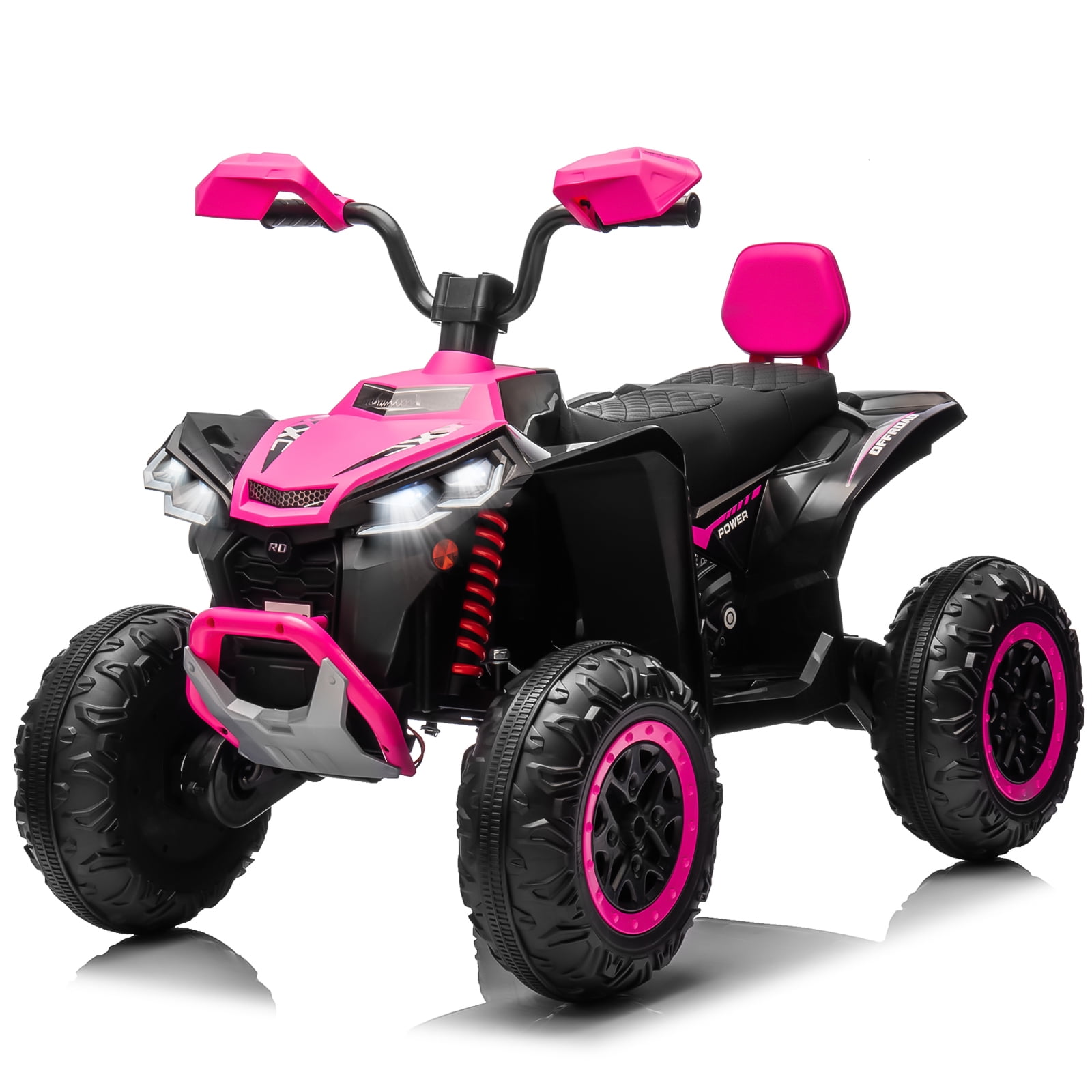 12V Kids 2-Seater Electric ATV, Quad Toy Car, 2*45W Motor, 7AH Battery ...