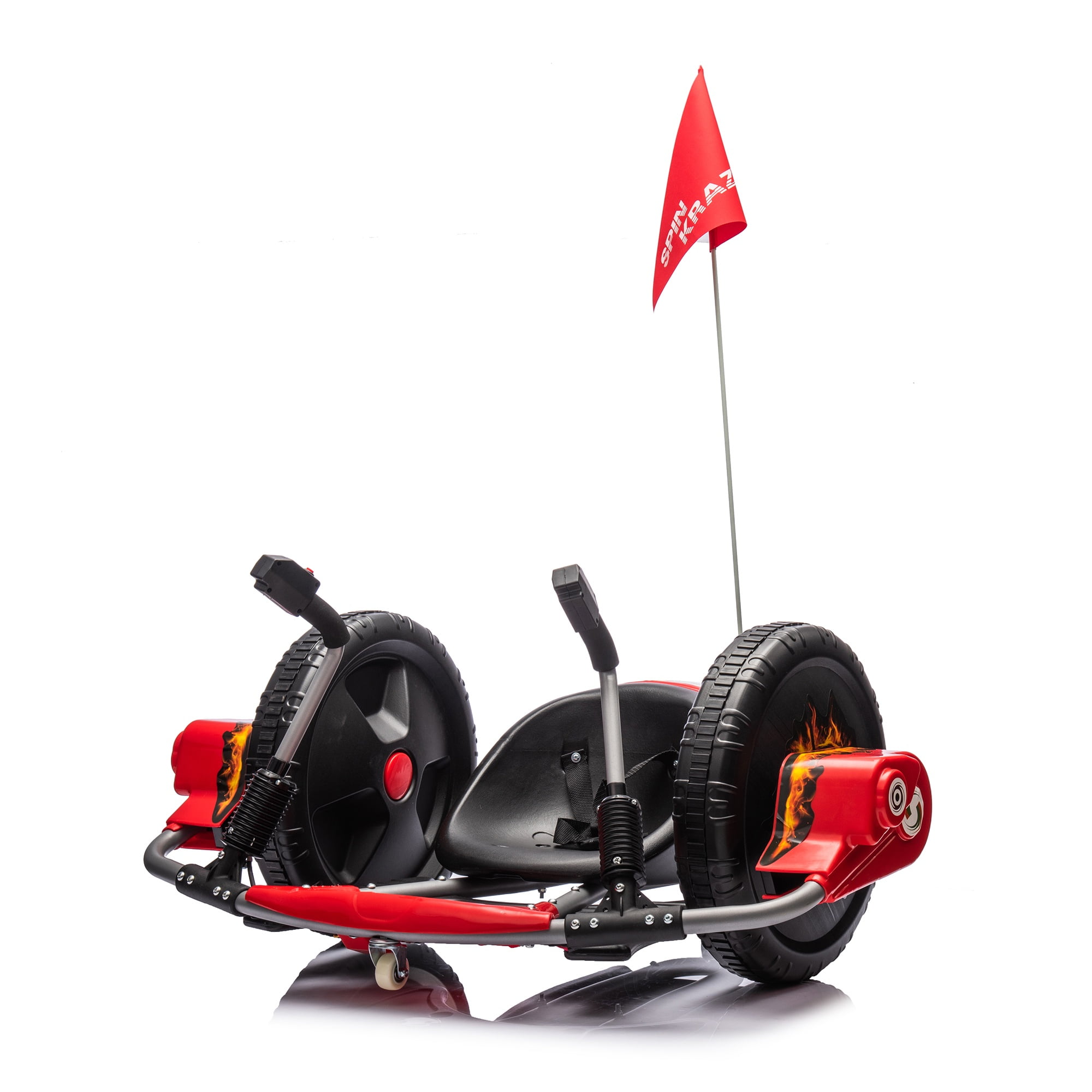 12V Kids Ride On Electric Toy Car, 2WD, 16" Exaggerated Wheels, Dual ...