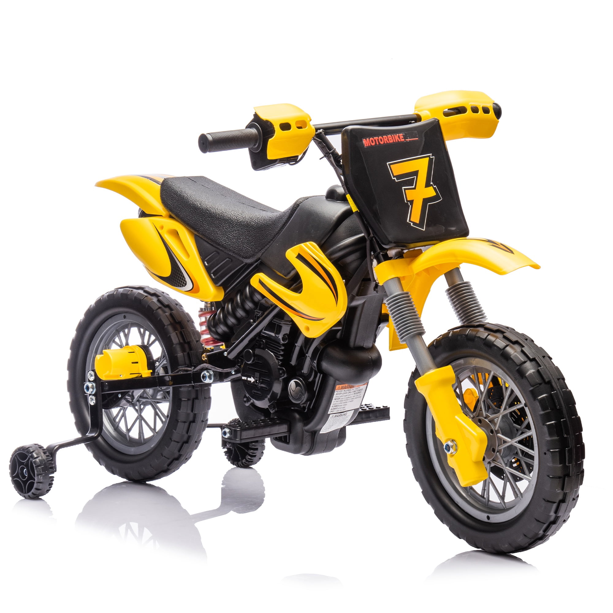 12V Kids Ride On Electric Toy Motorcycle, Rear suspension, Twist Grip ...
