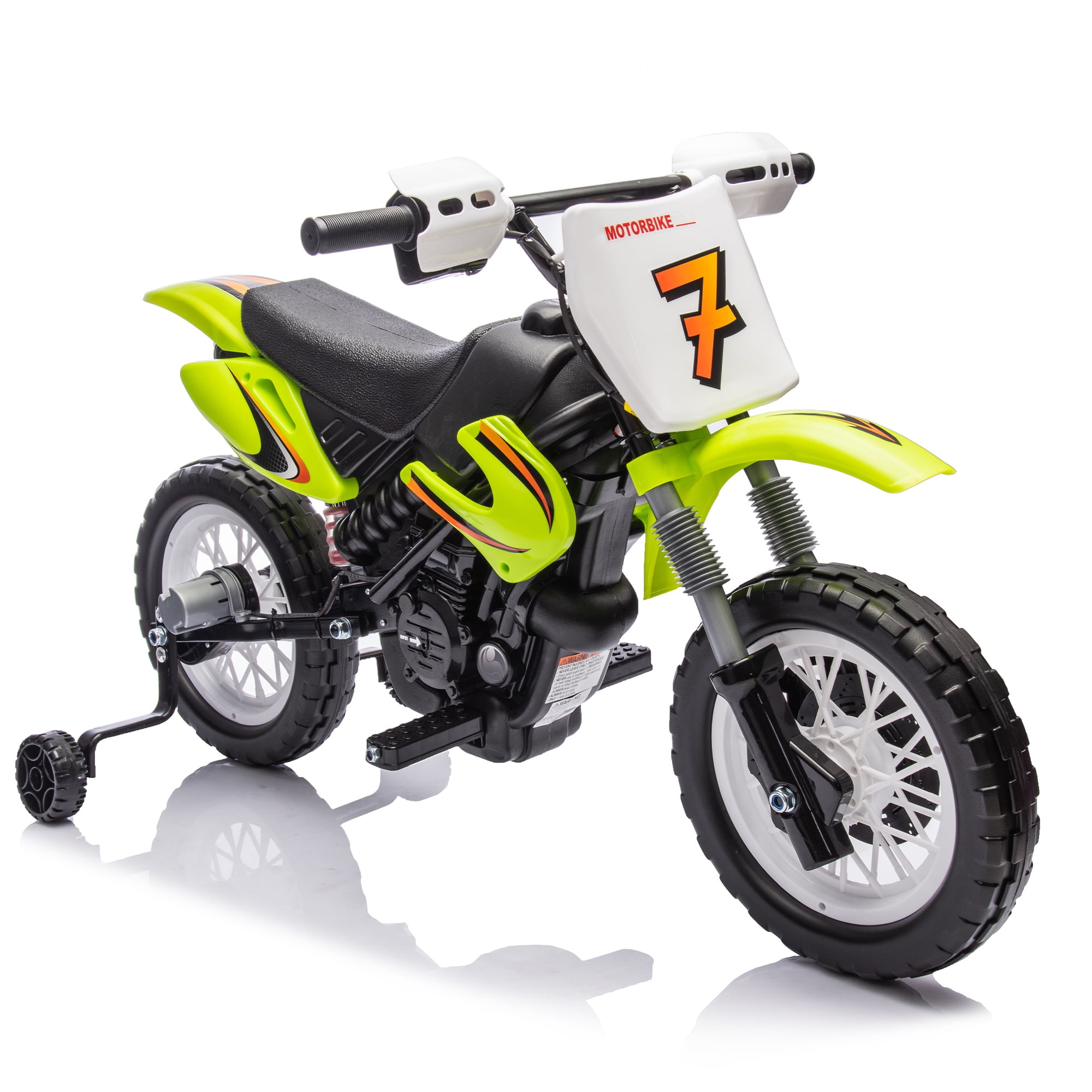 12V Kids Ride On Electric Toy Motorcycle, Rear suspension, Twist Grip ...