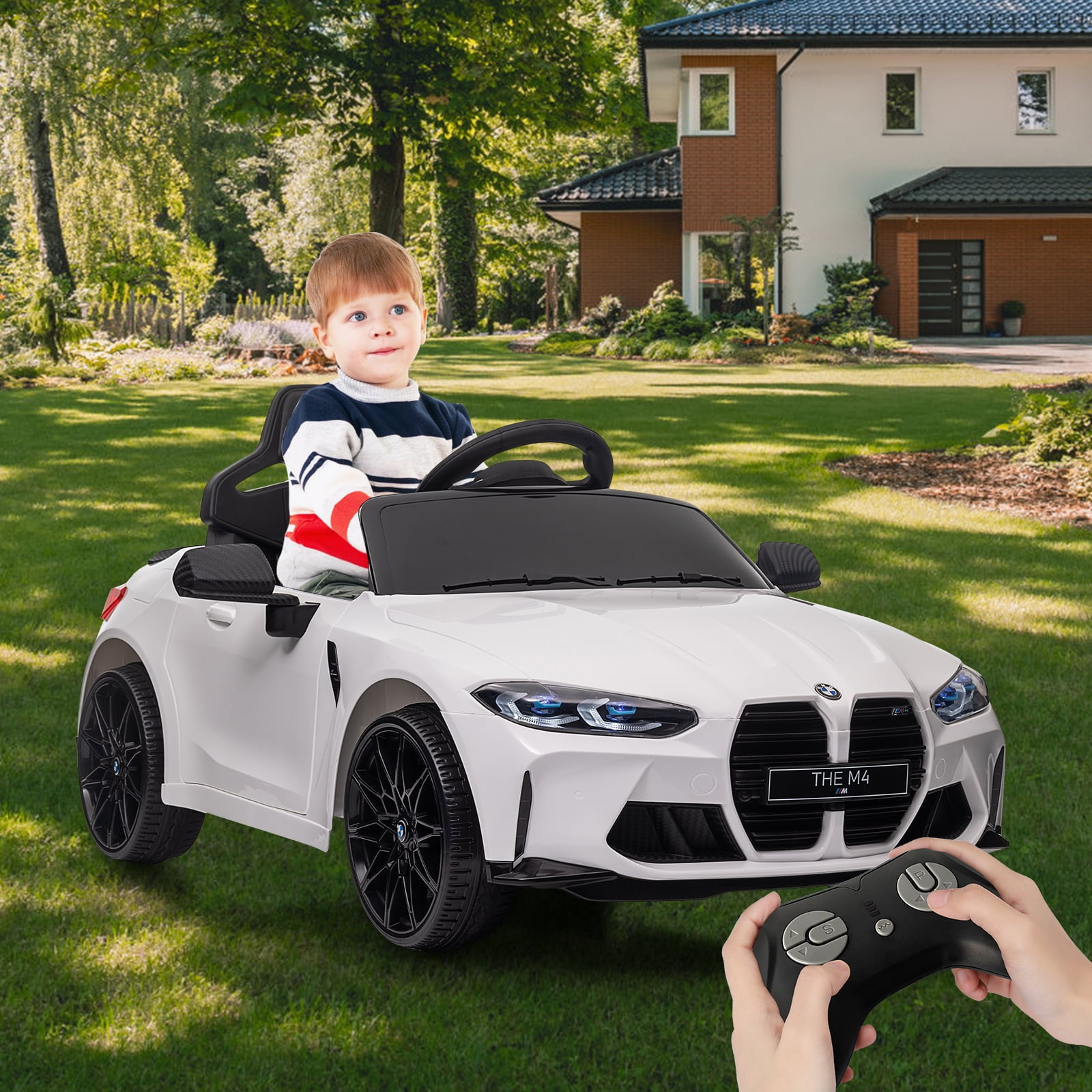 12V Kids Ride On Toy Car, Licensed BM=WM-4 Electric Kids Ride-On Car ...