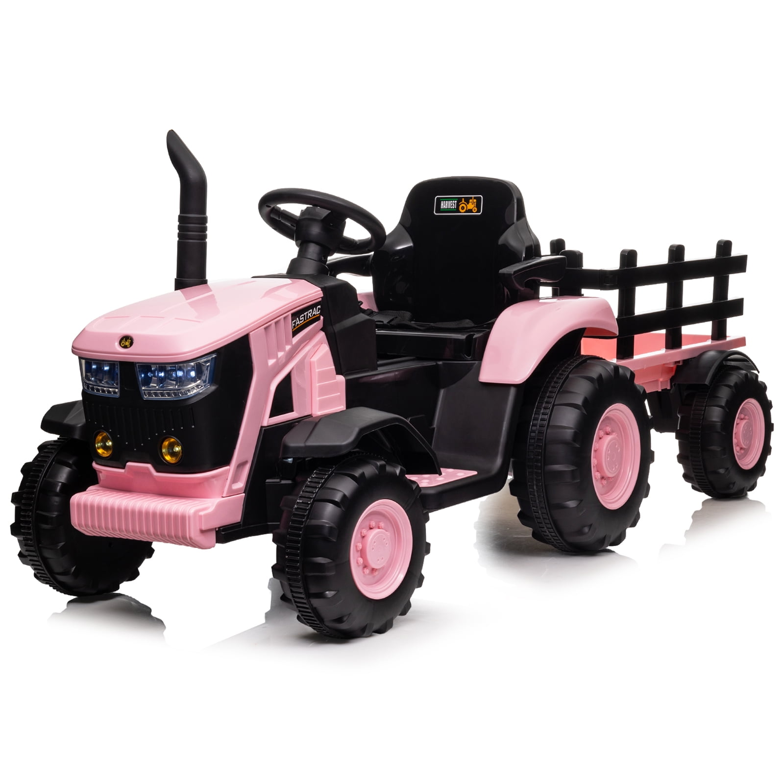 12V Kids Ride On Tractor Car, Battery Powered Tractor Car Toy with ...
