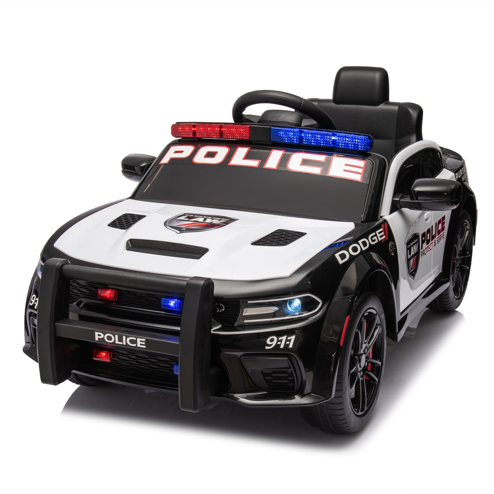 12V Kids Ride on Police Car,Electric Police Vehicles with Remote ...
