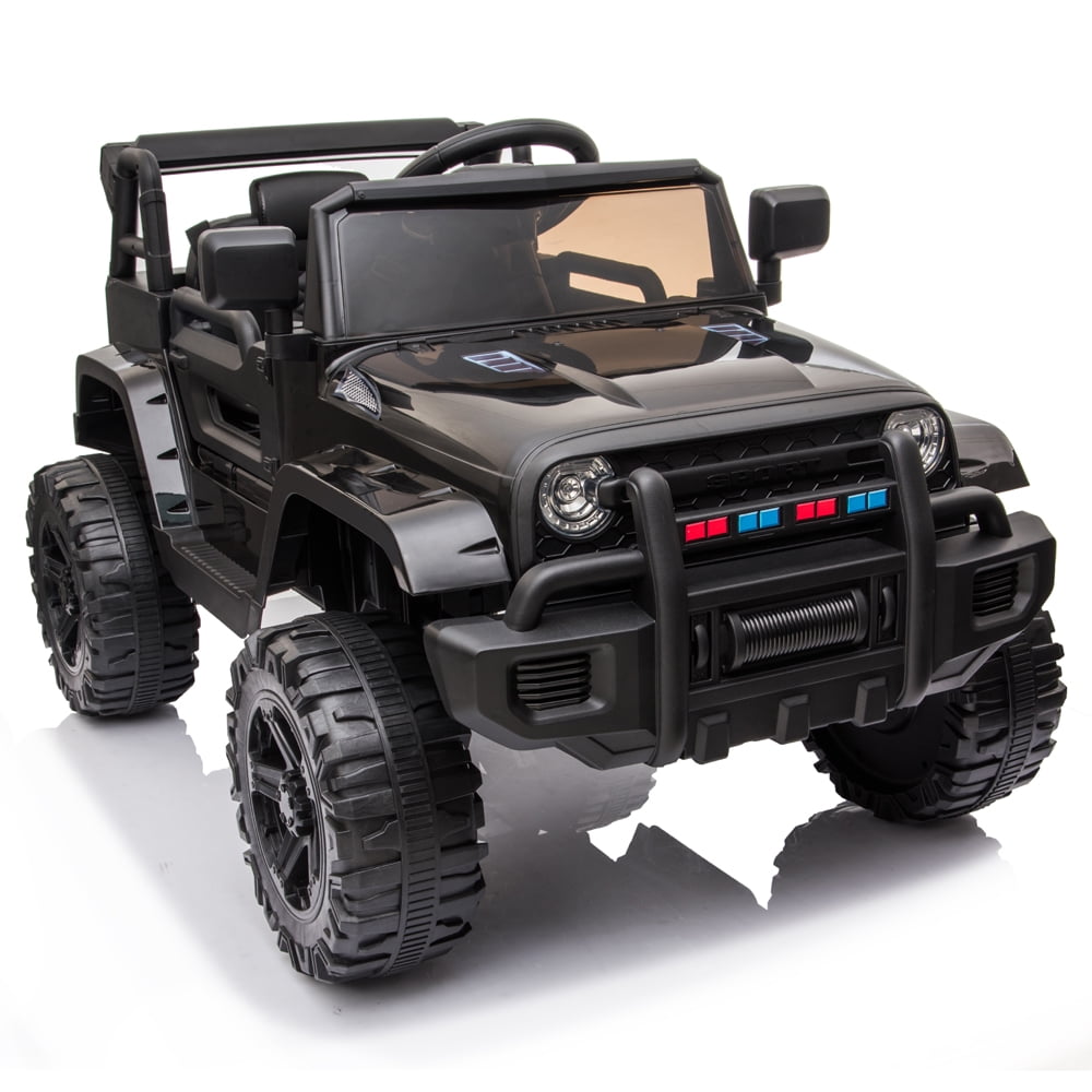 12V Kids Ride on Truck, Electric Dual Drive Car Toy with Remote Control ...