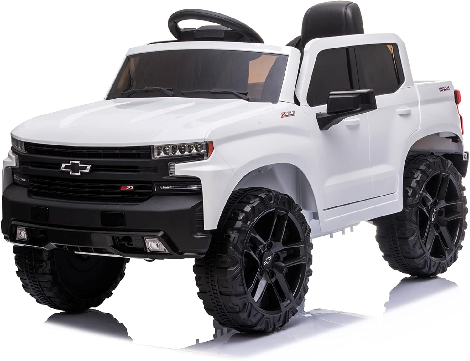 12V Kids Ride On Truck – Licensed Sīlvērǎdǒ Trail Boss, Dual Control ...