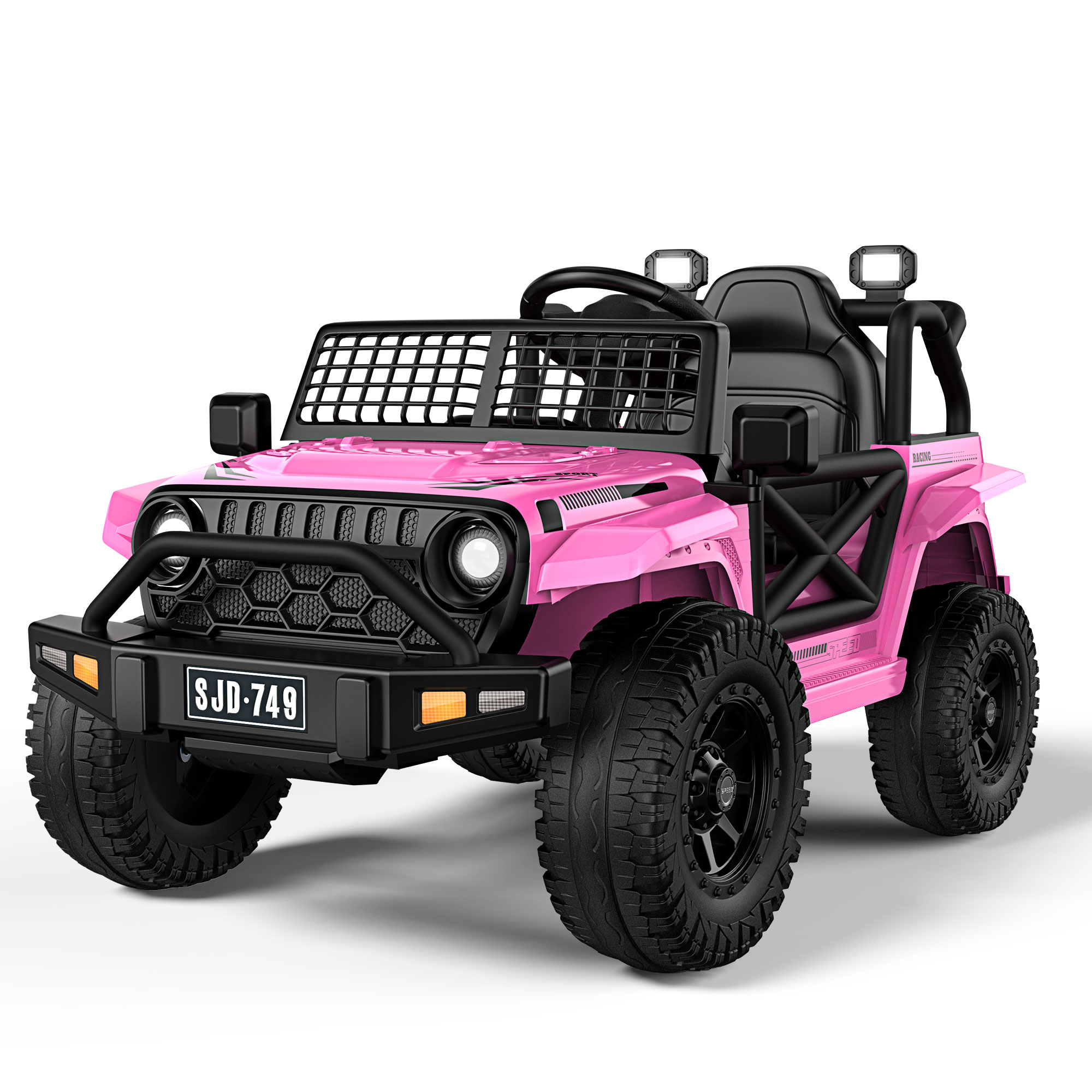 Electric Kids Ride on Toys Car, 200W Hub Motor & 24V Battery, Tail ...