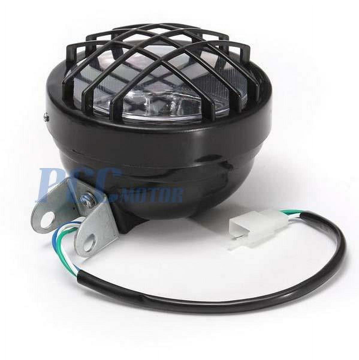 12V LED 3 WIRE HEADLIGHT LAMP W/ HIGH LOW BEAM ATV GO KART QUAD SCOOTER ...
