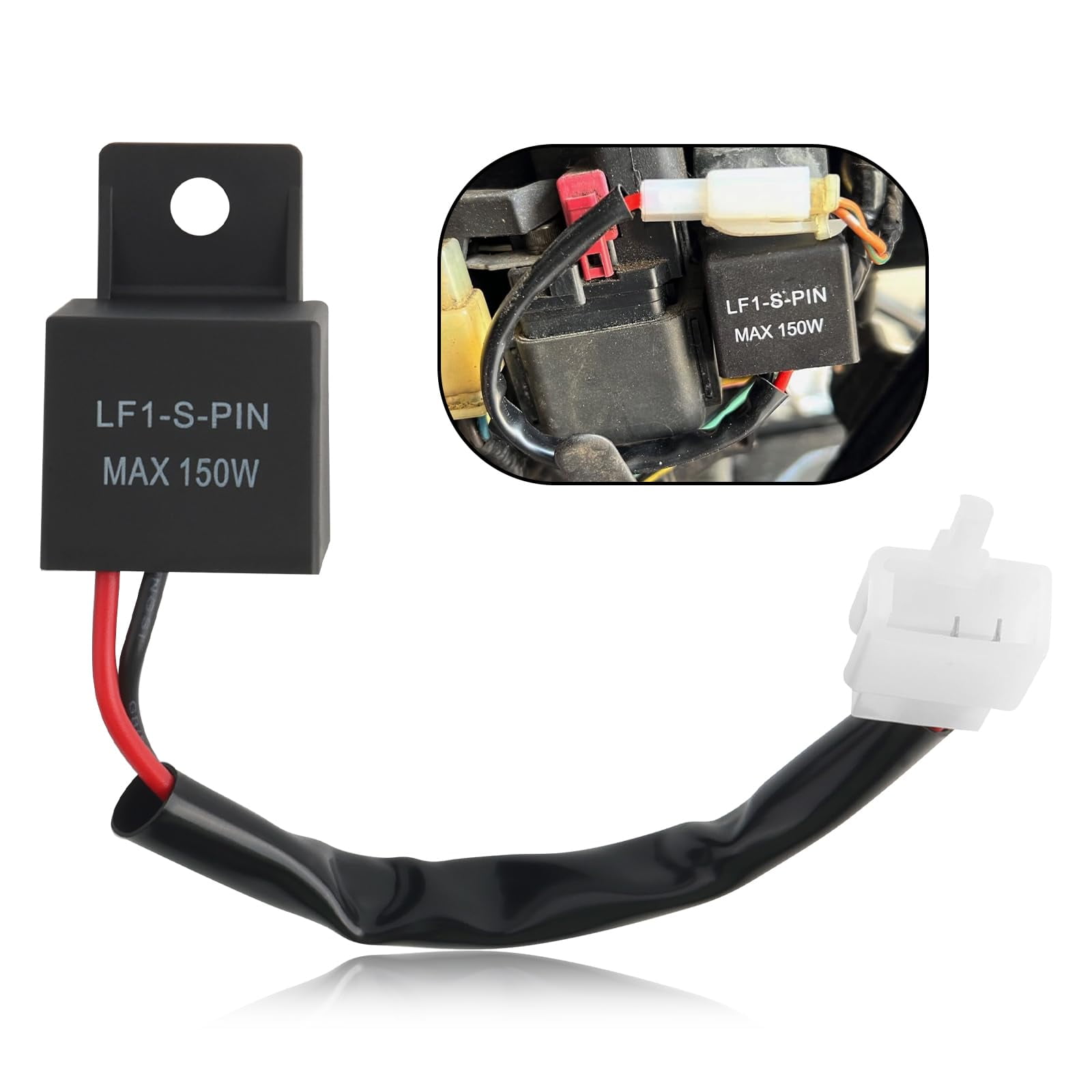 12V LED Flasher Relay MMF7 2-Pin,Heavy Duty LED Turn Signal Relay of ...