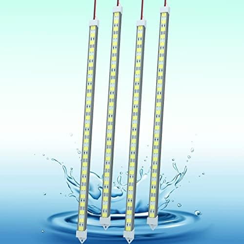 12V LED Light Bar Waterproof, 12V LED Light Strip 54 LEDs 7000K White ...