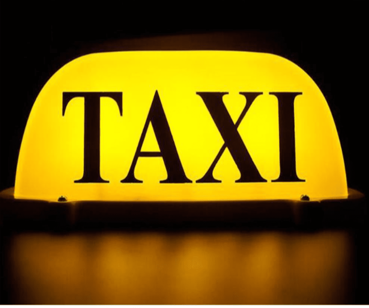 12V LED Magnetic Taxi Sign Roof Car Super Bright Light Lamp Cigar ...