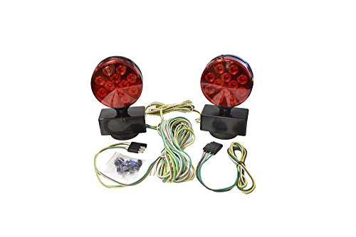 12V LED Magnetic Towing Tow Lights Kit Trailer RV Boat Dolly Brake ...