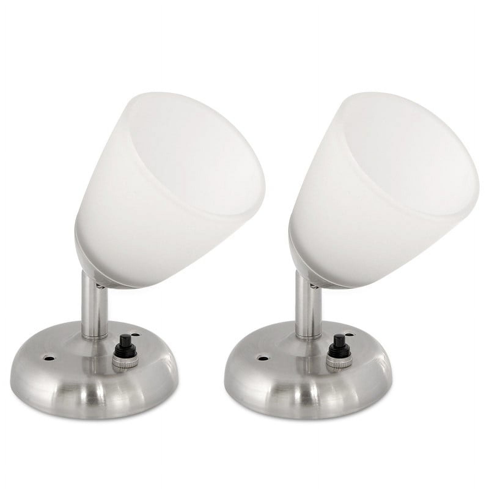 12V LED RV Reading Lights Frosted Glass Shade Wall Mount Spot Light Pack of 2 - Walmart.com
