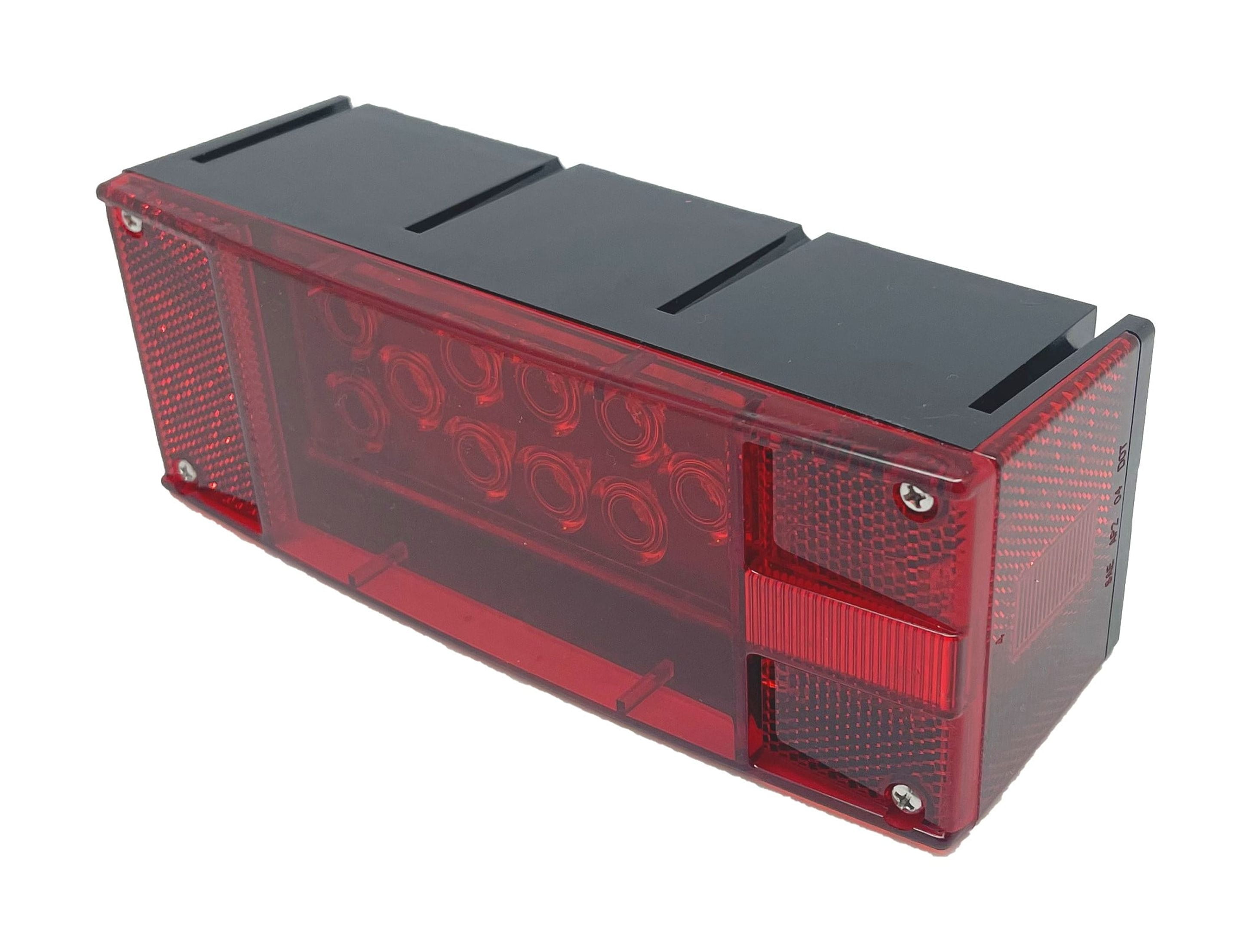 12V LED Rectangle Submersible Trailer Tail Light Replacement Right Curb ...