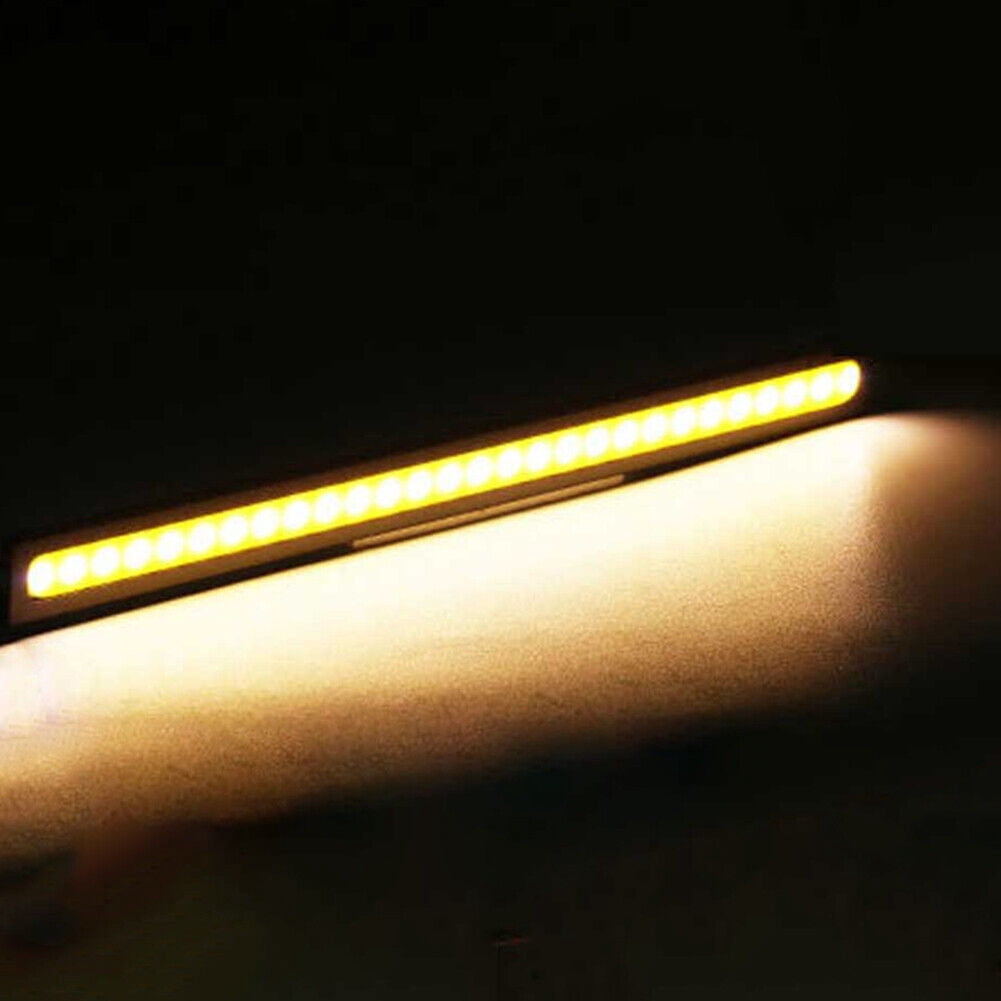 12V LED STRIP DRL DAYTIME RUNNING LIGHTS FOG COB CAR LAMP DRIVING US 1 ...