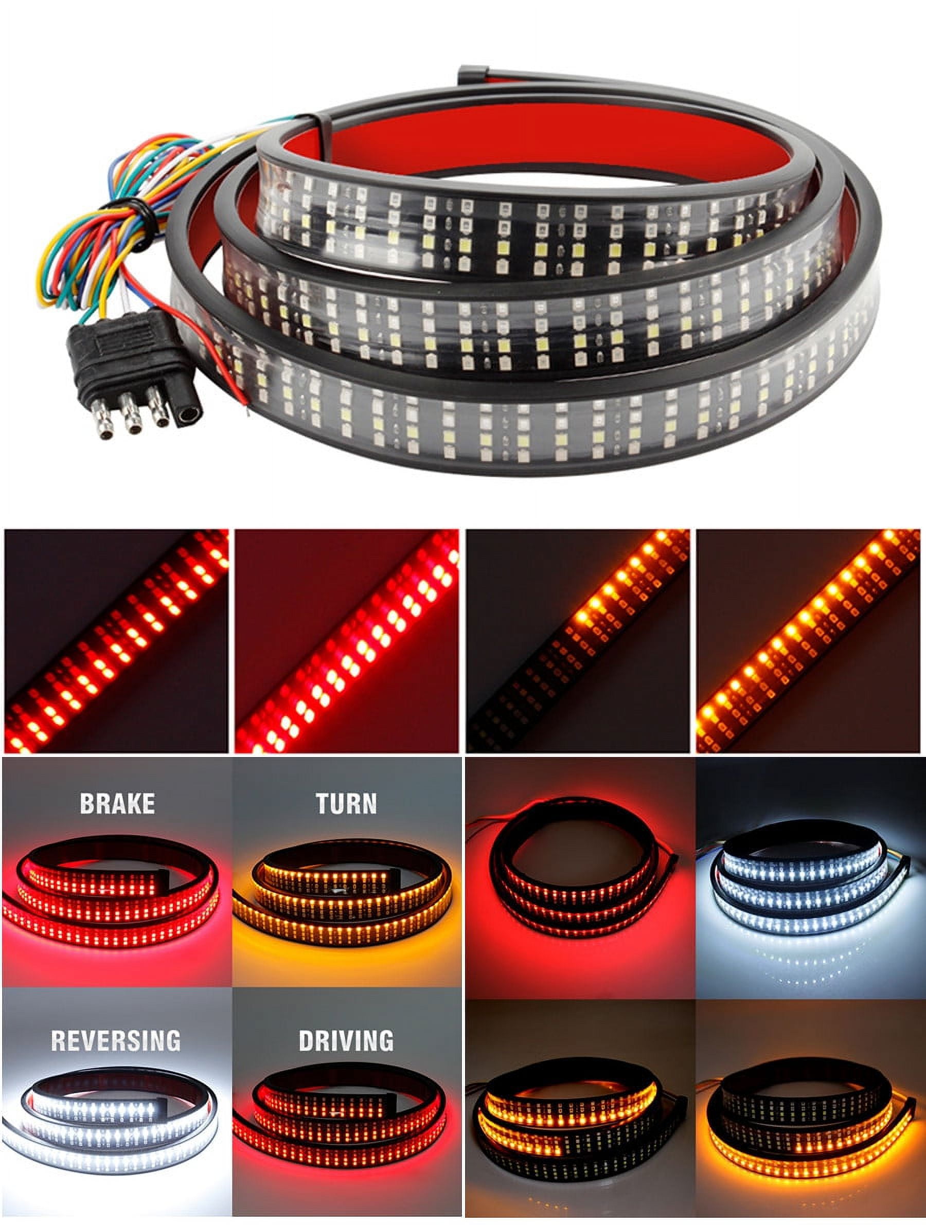 12V LED Truck Tailgate Light Bar With Turn Signal Brake Double Flash ...