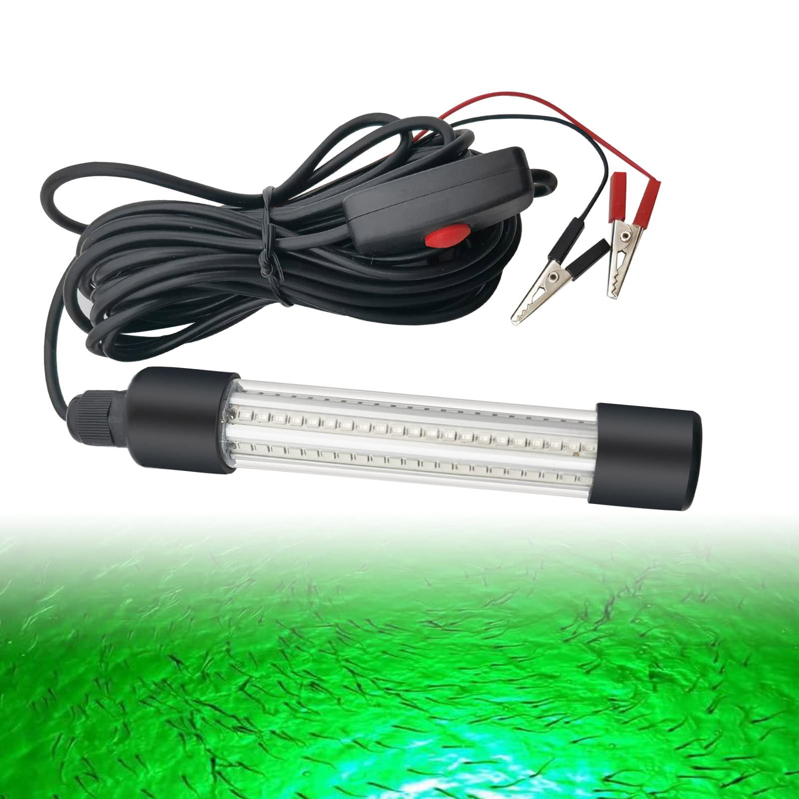 12V LED Underwater Night Fishing Light 12.6W Fish Finder Lamp IP68 ...