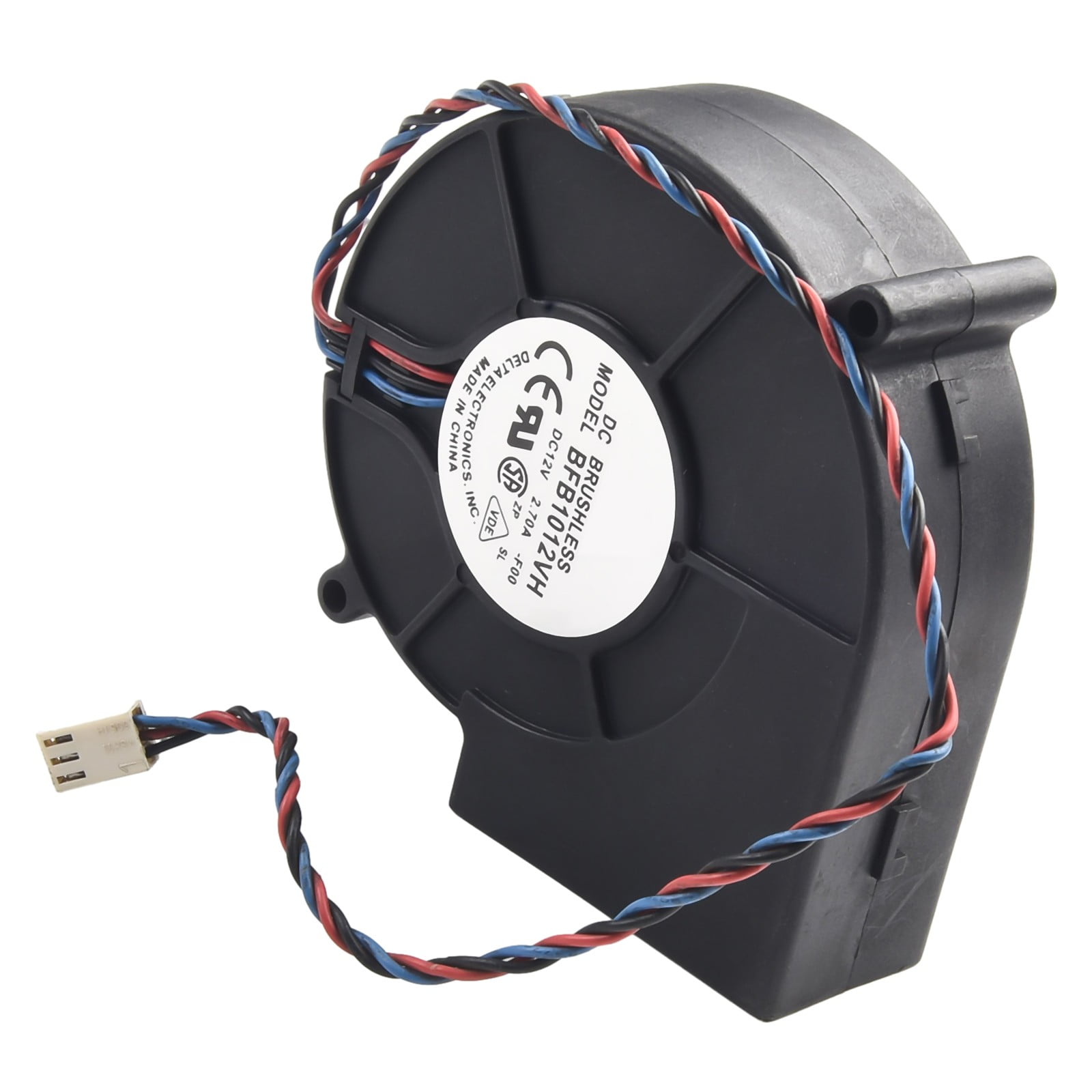 12V Large Air Volume Ultra-Quiet Radial Turbo Blower Warm Air Grill ...