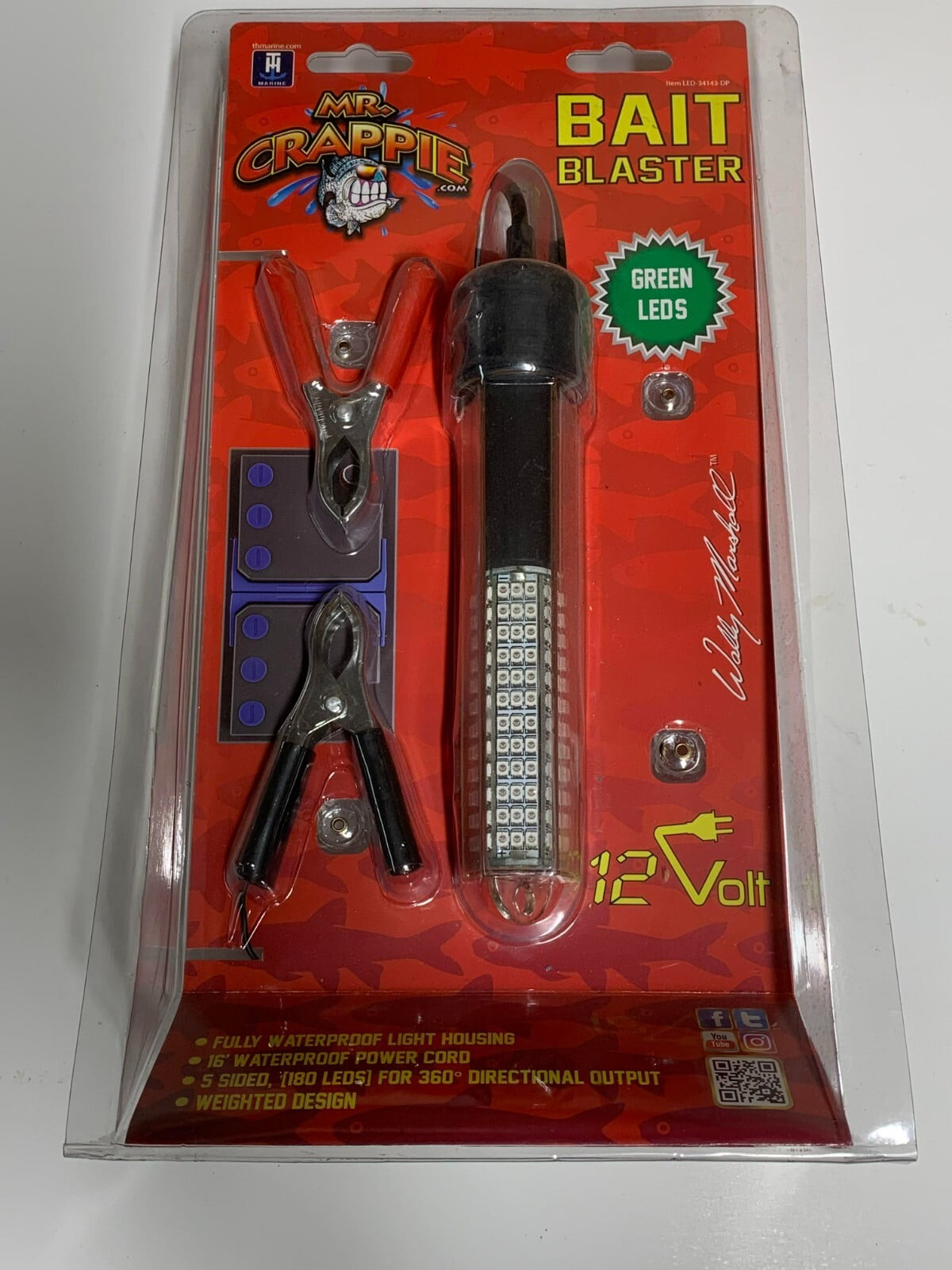 12V Led Mr. Crappie Bait Blaster Light Submersible Fishing Attractant ...