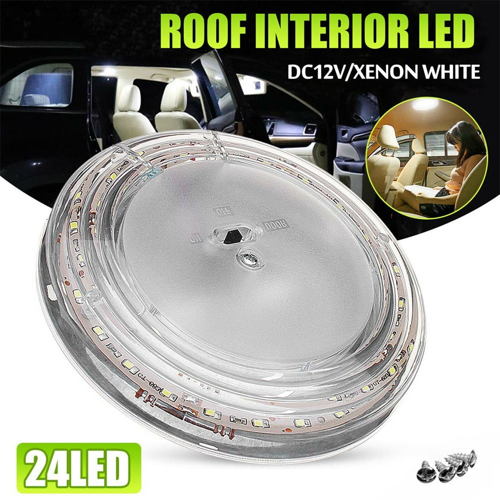 12V Led Roof Ceiling Interior Light Camper Van Boat Bus Caravan Dome ...