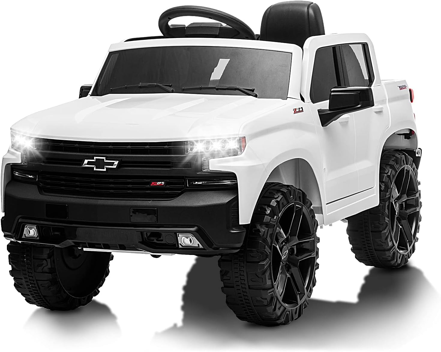 Chevrolet Silverado 12V Kids Ride on Car, Electric Vehicle with Remote ...