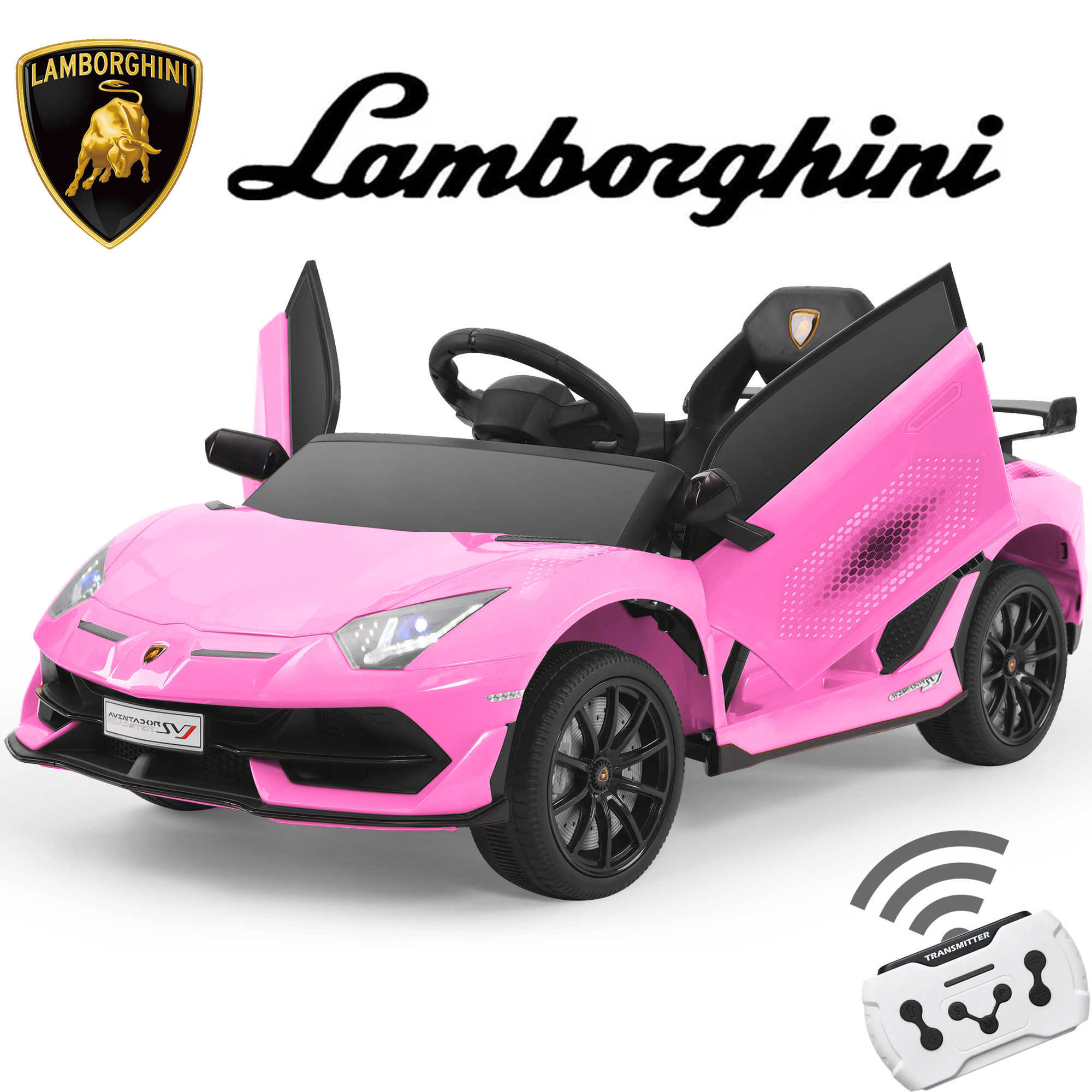 Funcid Kids Electric Ride On 12V 7AH Licensed Lamborghini Aventador ...